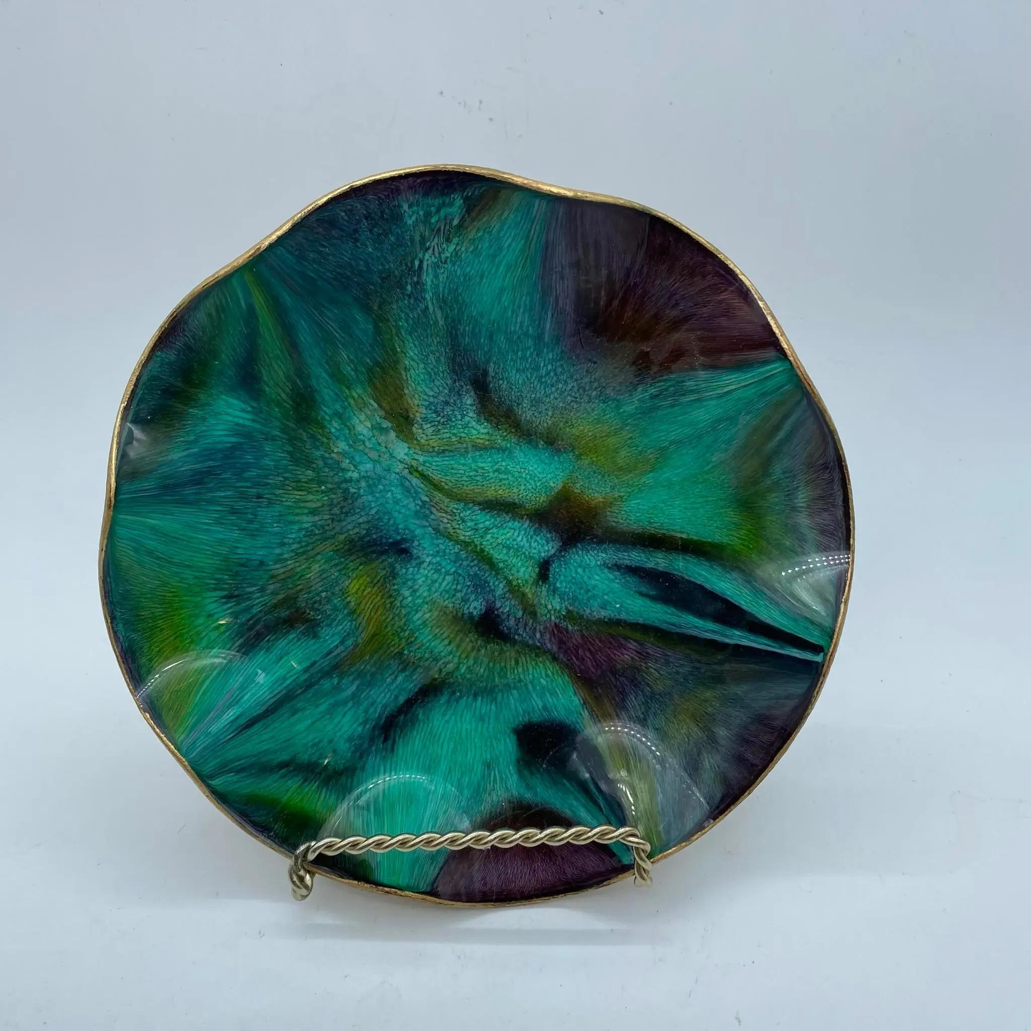 45 Green - Seetusee by Mayfair Glassware Colourful 70s Dish Canada