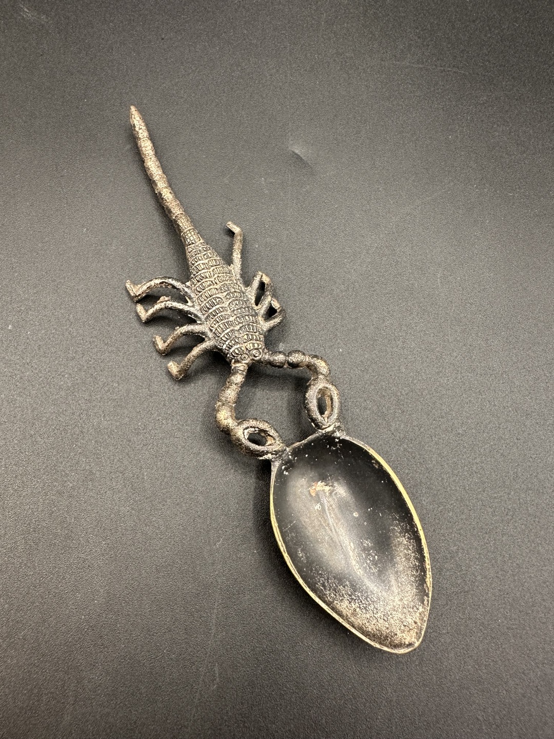 Antique Cast Iron Scorpion Spoon