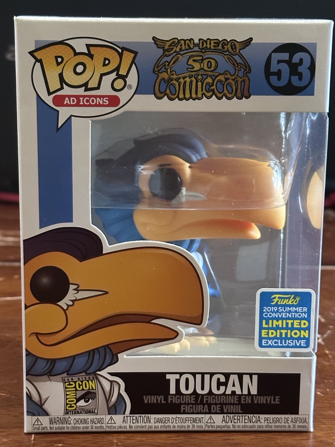 Funko Pop San Diego Comic Con 2019 Exclusive Toucan