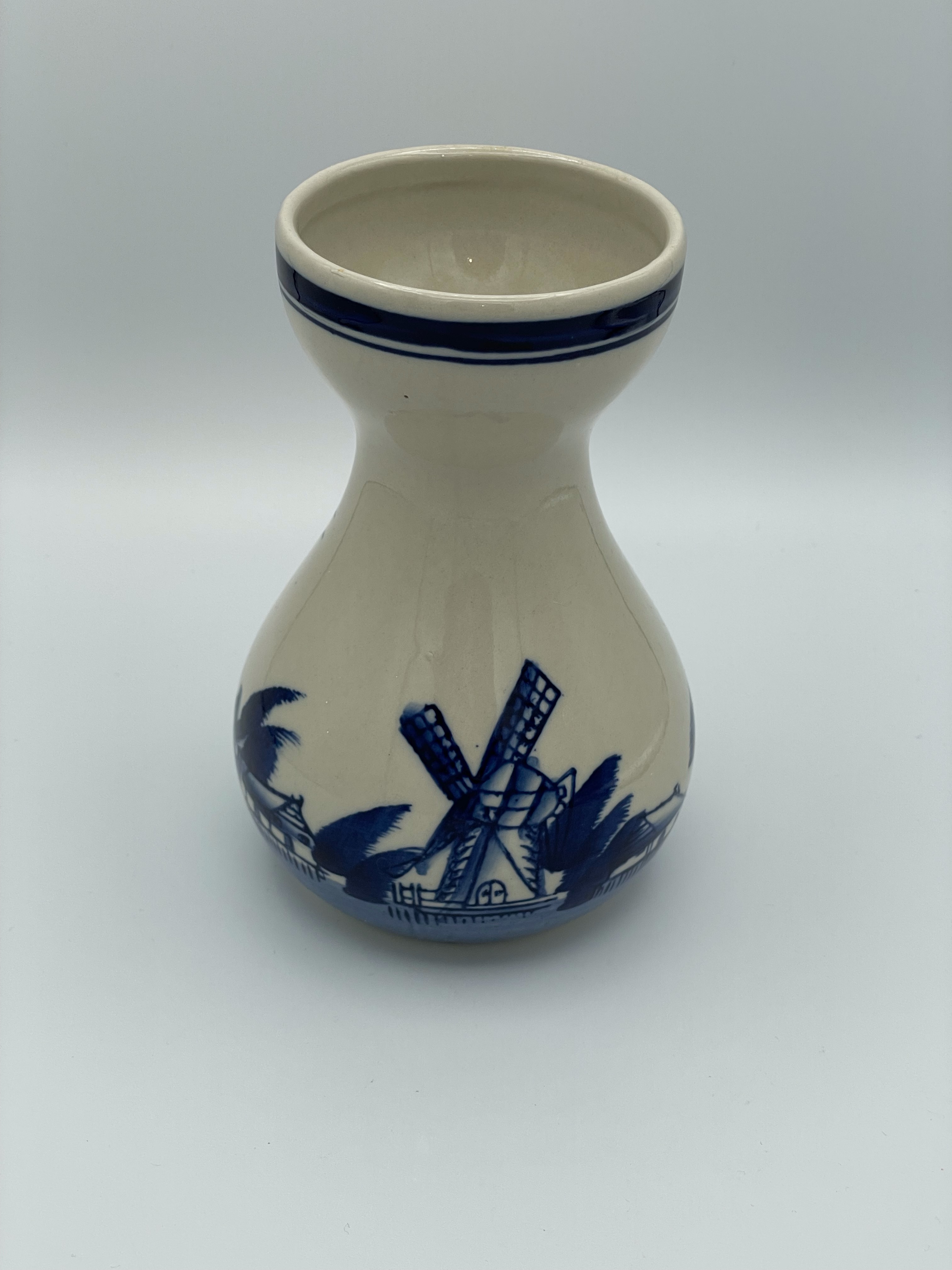 Dutch Windmill & Sailboat Vase