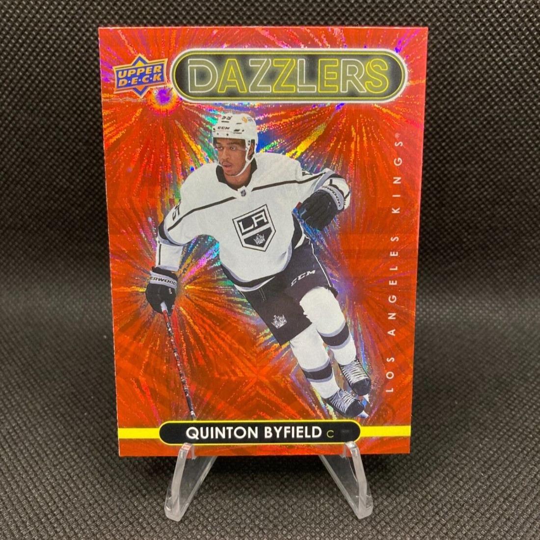 Quinton Byfield 2021-22 Upper Deck Dazzlers Red #DZ-23 RC - Los Angeles Kings