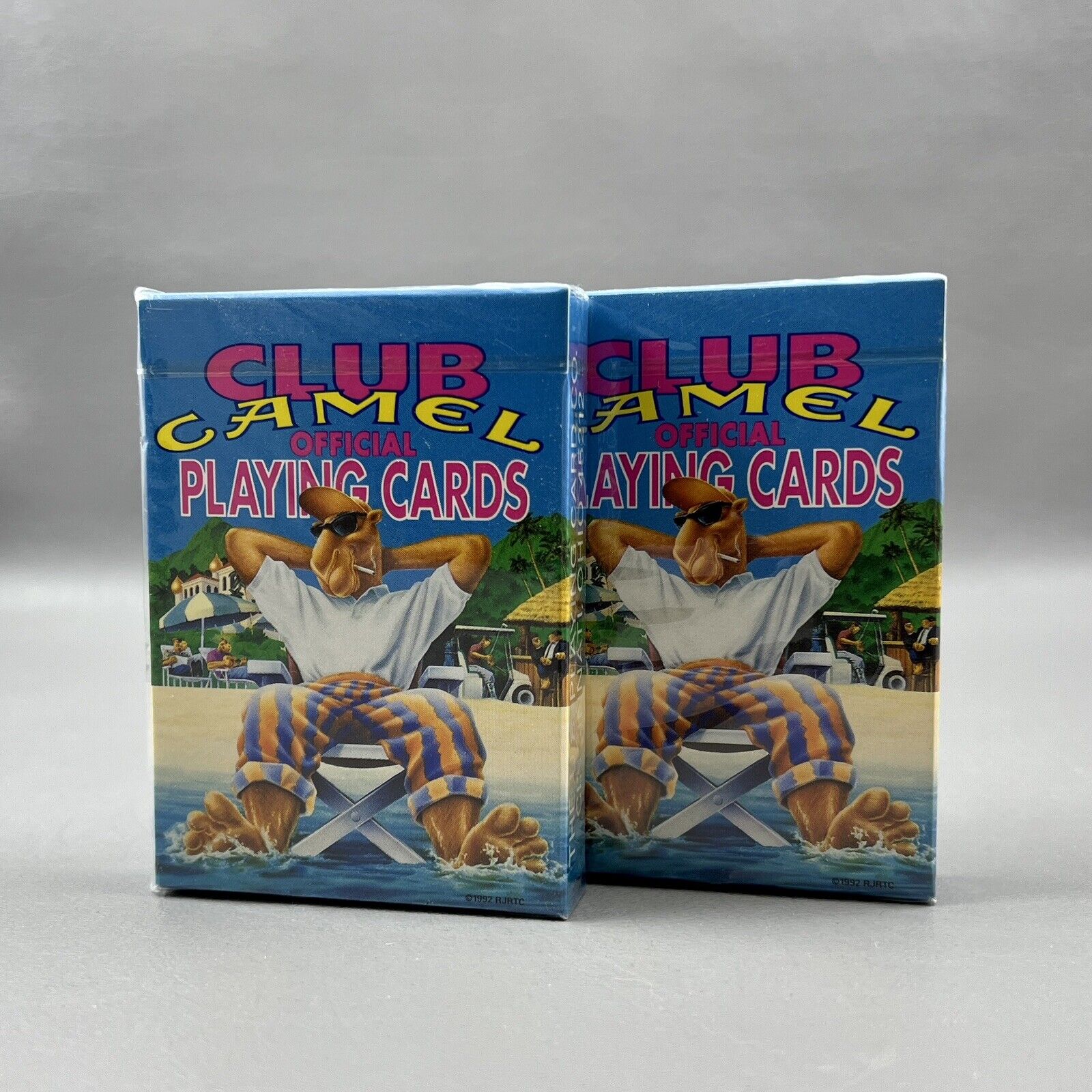 034 Two Packs 1992 Club Camel Official Playing Cards US Playing Card Co ...