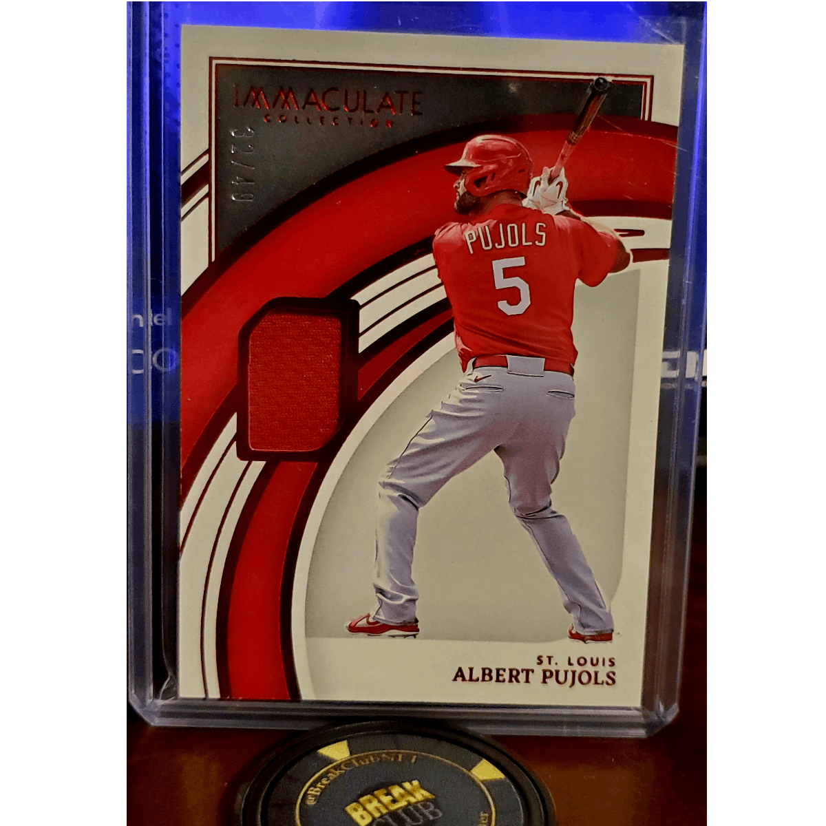 2022 Immaculate Albert Pujols Patch /49