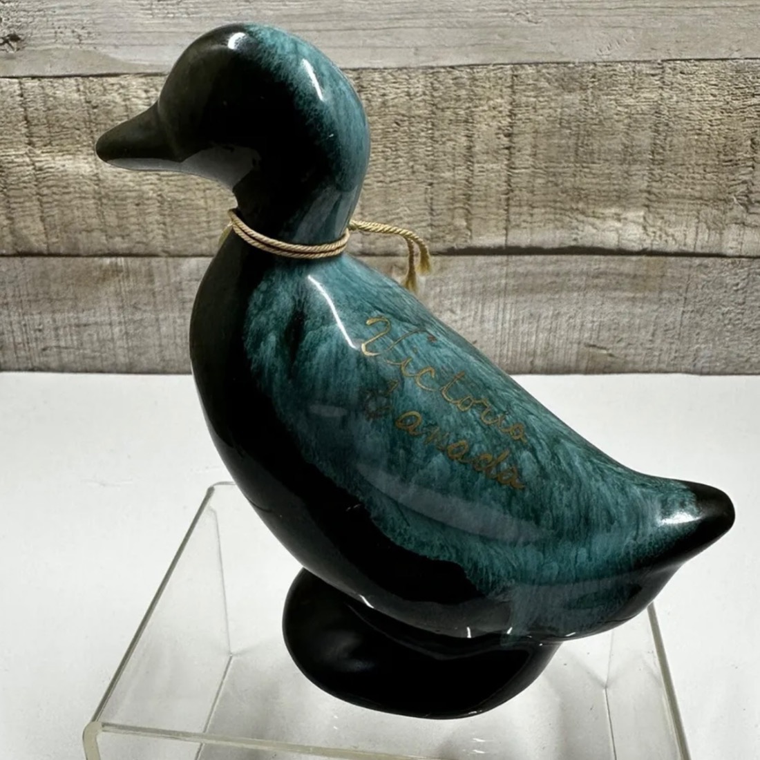Vintage Blue Mountain Pottery Duck Drip Glaze free shipping