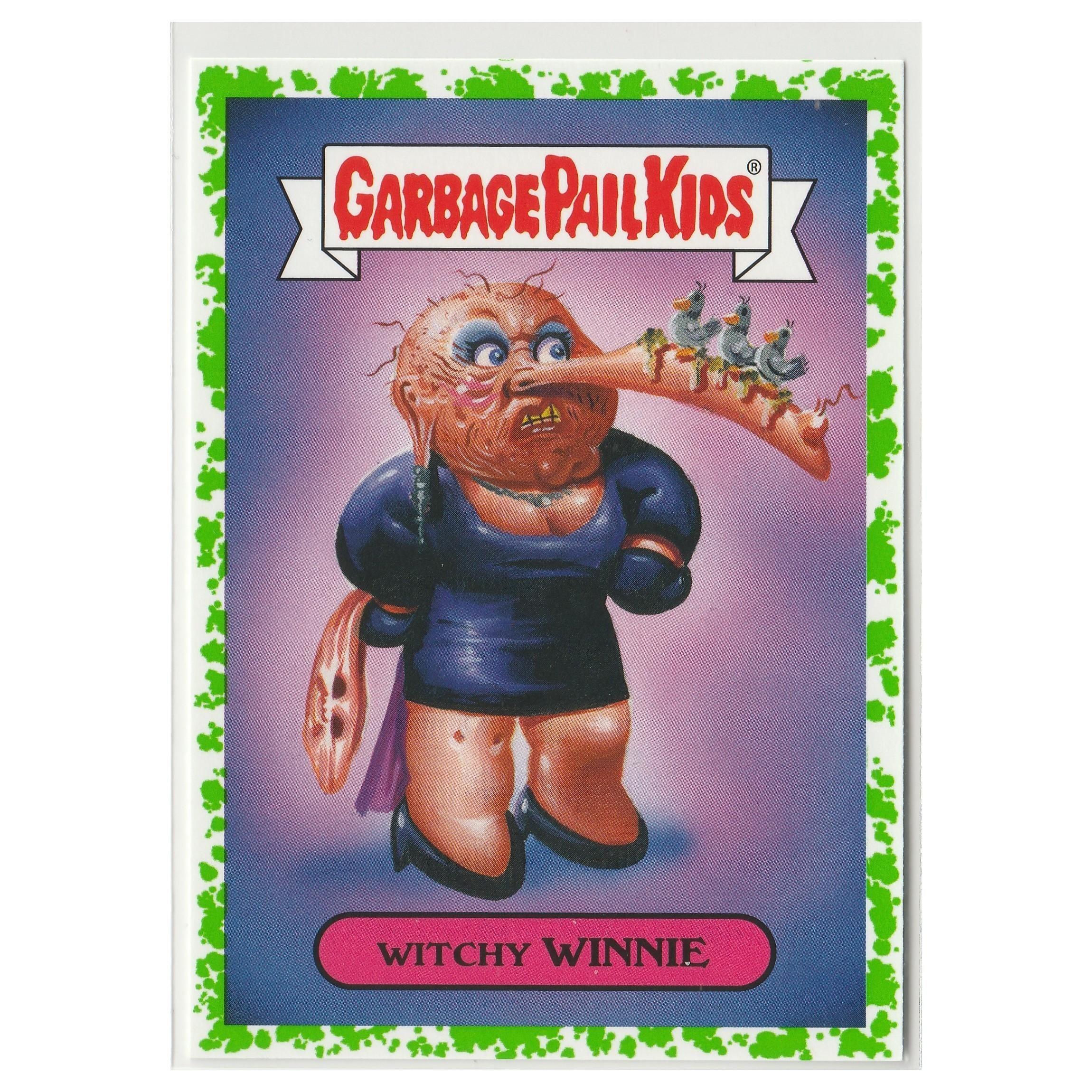Garbage Pail Kids Witchy Winnie Modern Horror Sticker #2a of 15 Green Puke Border Parallel 2019 ...