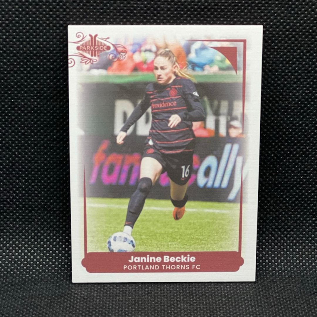 Janine Beckie 2022 NWSL Parkside Paramount /749 Soccer Card