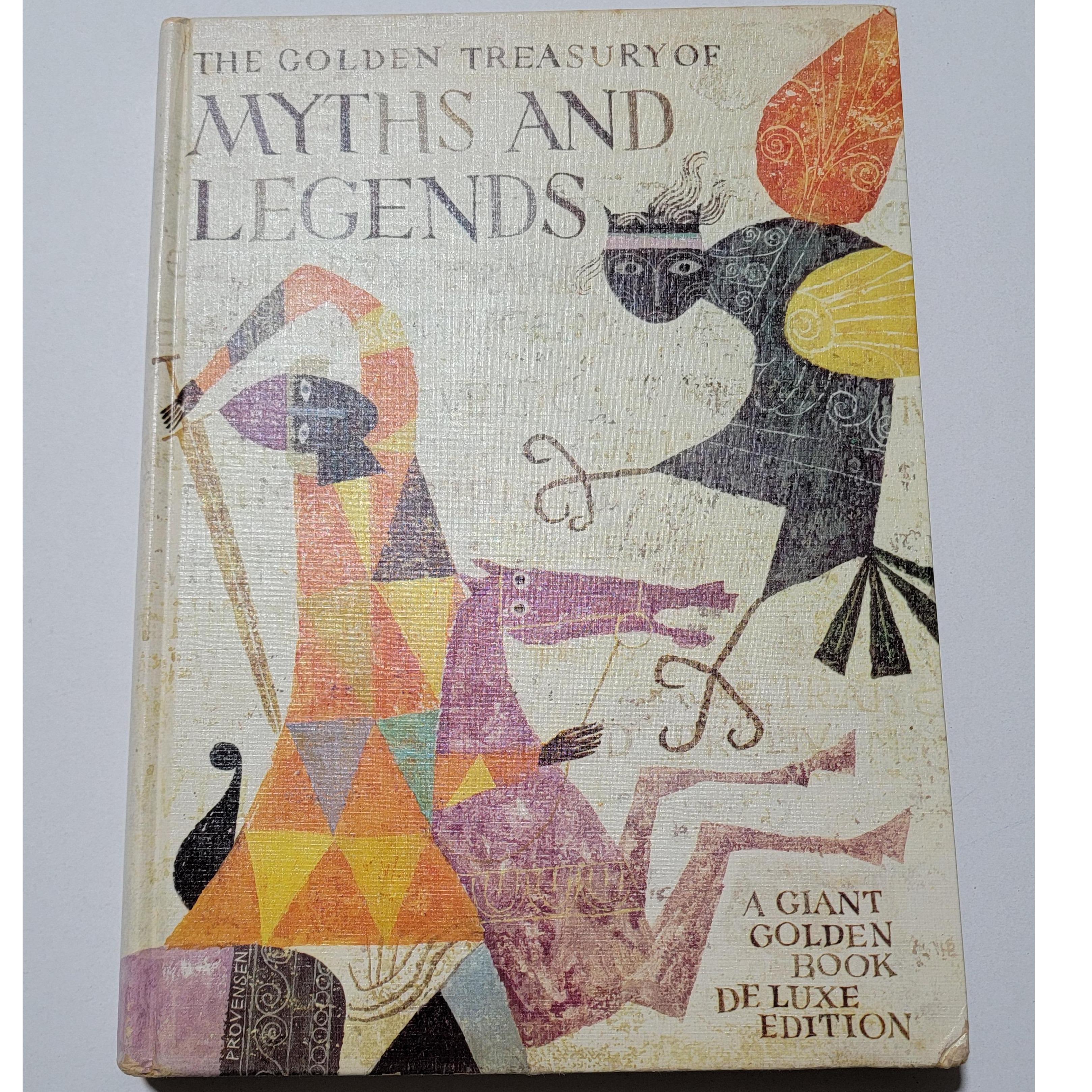 1959 The Golden Treasury Of Myths & Legends A Giant Golden Book Deluxe Edition HC Book
