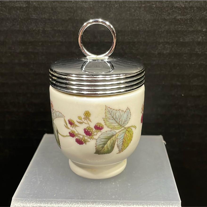 Royal Worcester Porcelain Egg Coddler, Lavinia Pattern