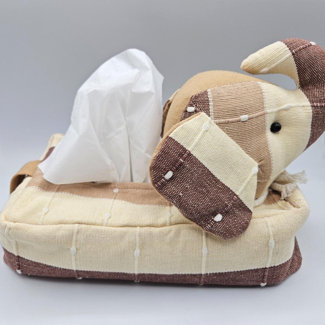 Handmade Quilted Elephant Tissue Box Cover Gender Neutral Nursery ...