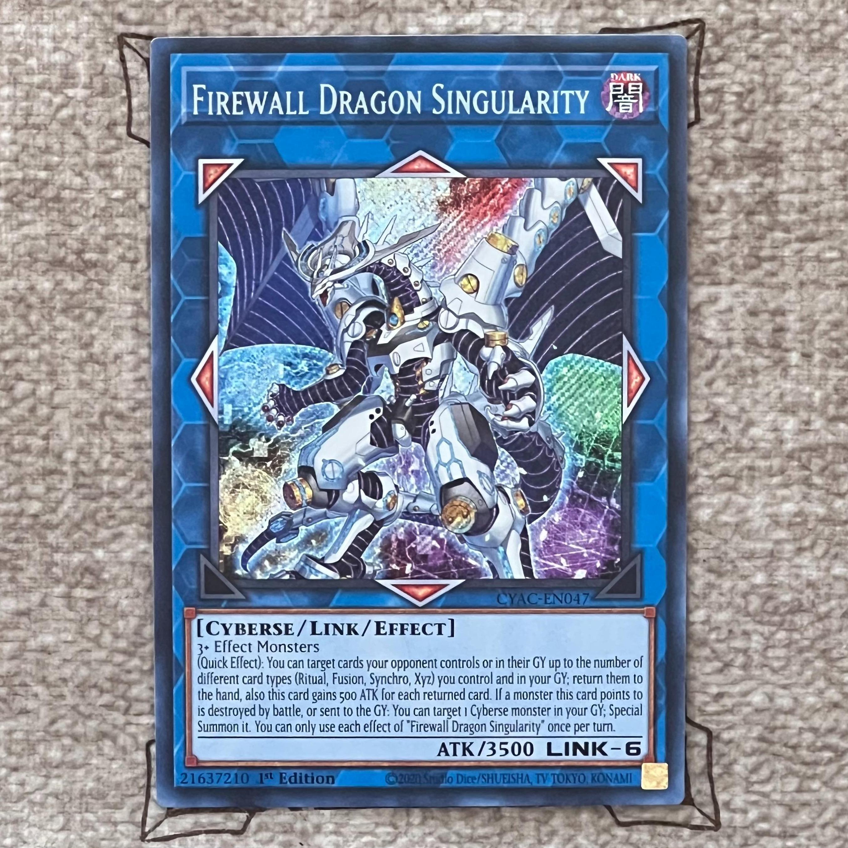 Firewall Dragon Singularity | CYAC-EN047 Secret Rare (NM)