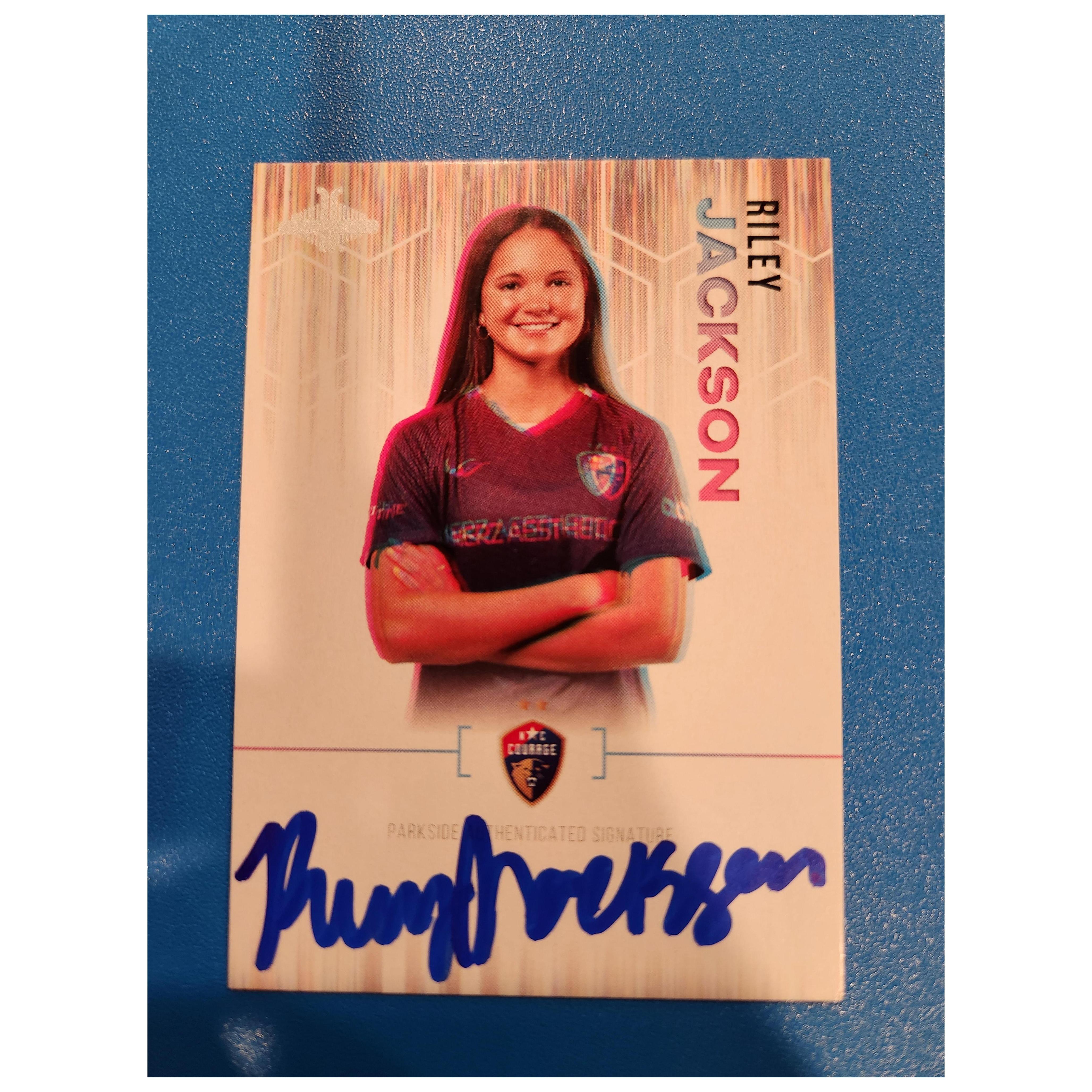 2023 Parkside Vol 2 Riley Jackson Base Autograph NC Courage