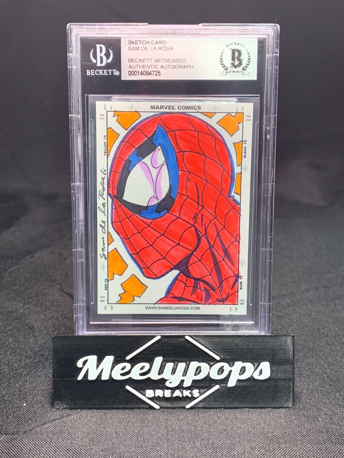 Sam De La Rosa Spider-Man Sketch Card Beckett Witnessed BGS Authentic ...