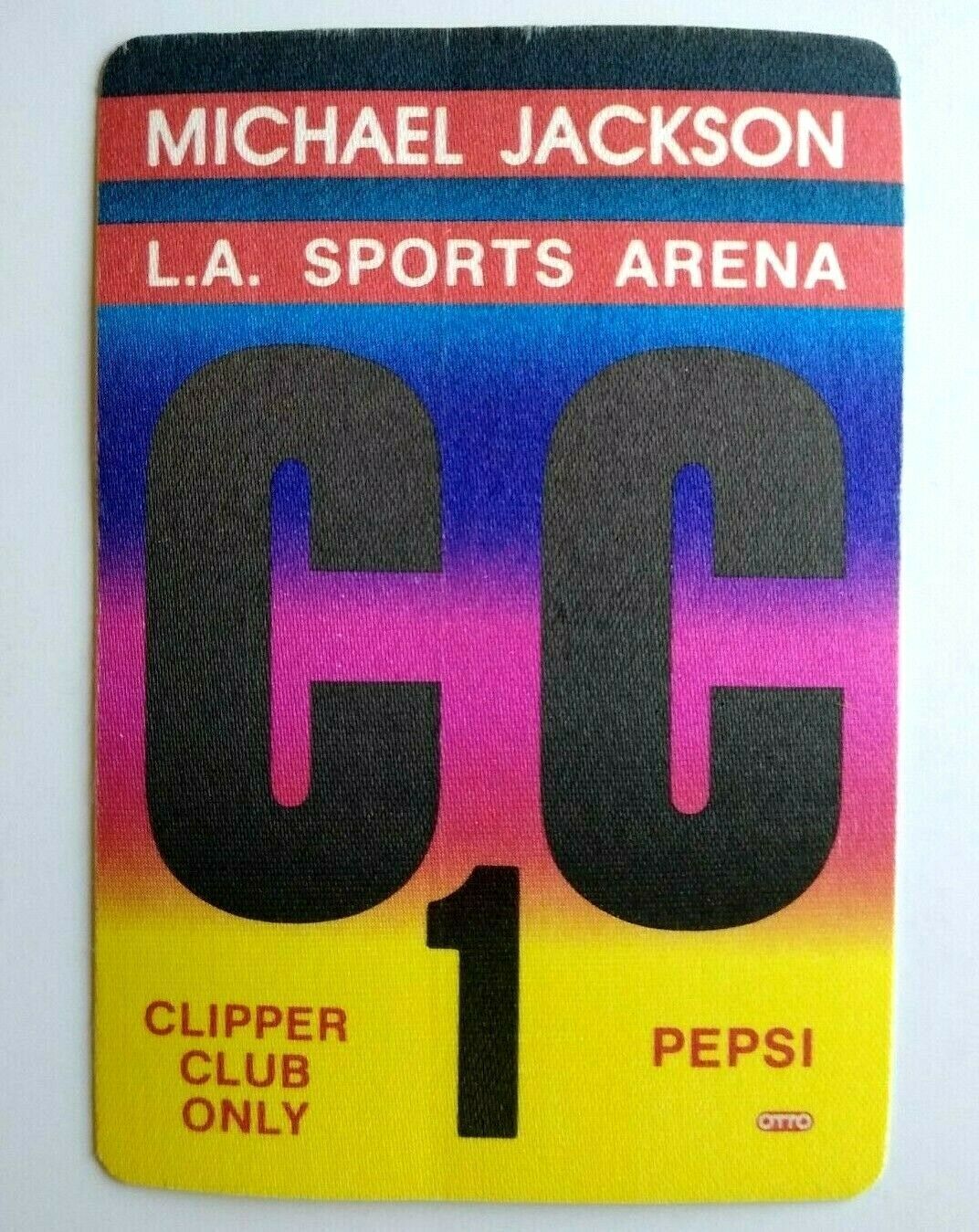 Michael Jackson Bad Backstage Pass Original 1988 L.A. Concert Clipper ...