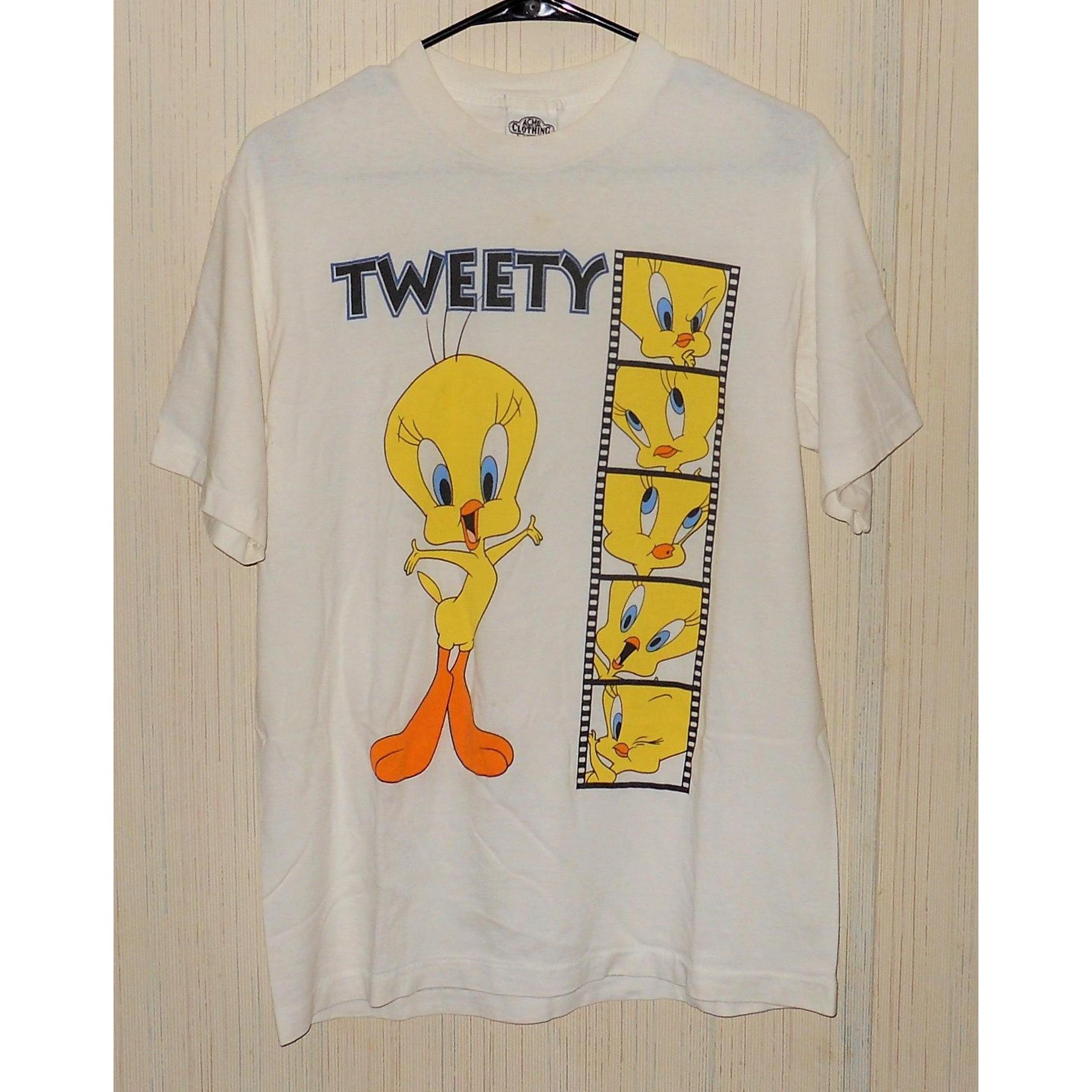 1991 Tweety Bird T Shirt M White ACME Clothing Co. Looney Tunes t-shirt