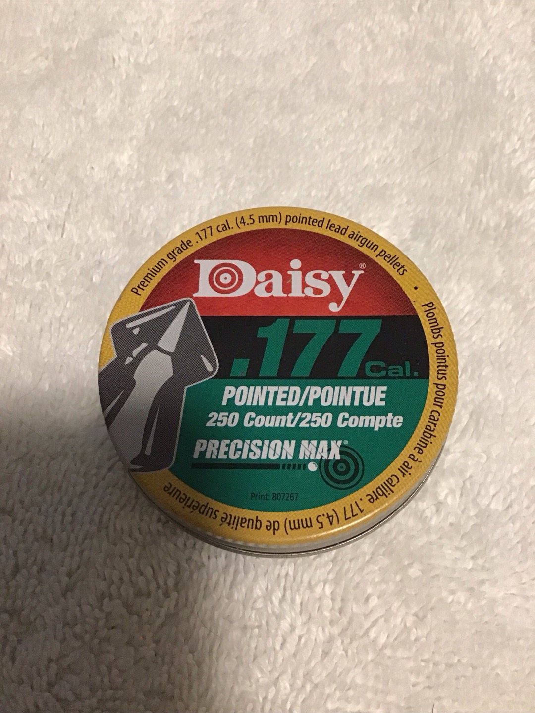 Daisy Pointed PRECISION MAX Pellets .177 Caliber Tin of 234 Count ...