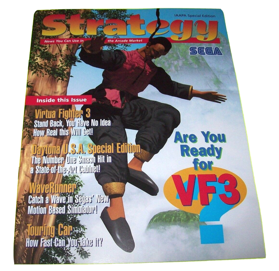 Sega Strategy Magazine Retro Video Arcade Games Virtua Fighter Daytona ...