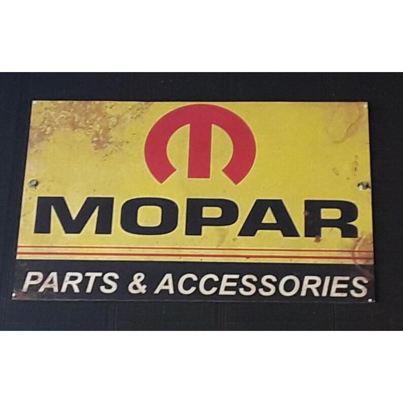 12" x 18" Vintage Mopar Parts & Accessories Repro Sign - Garage Sign ...