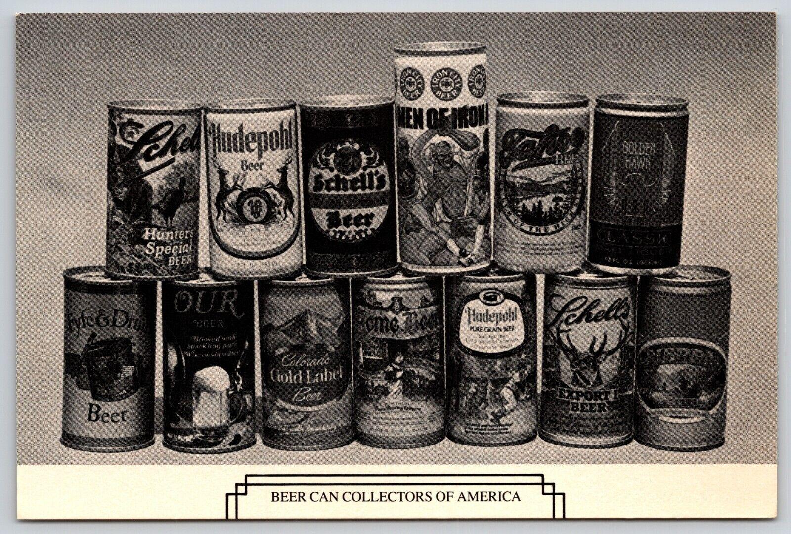 Postcard Beer Can Collectors of America Schell's Hudepohl Sierra Our ...
