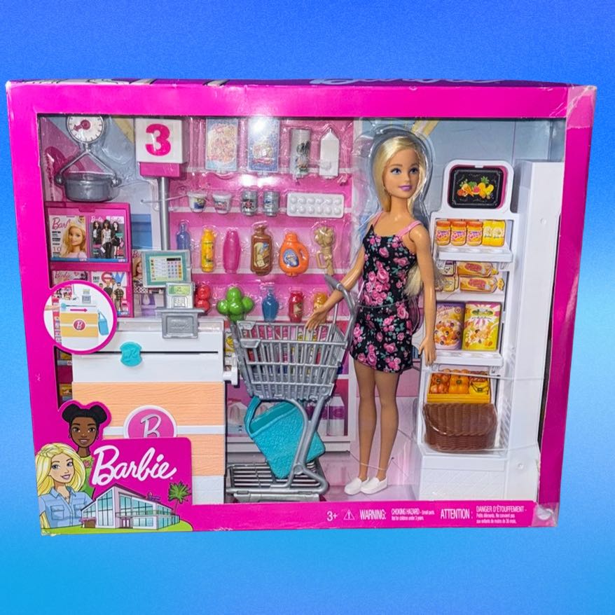 Mattel Barbie Doll & Playset Grocery Store New In Original Packaging ...