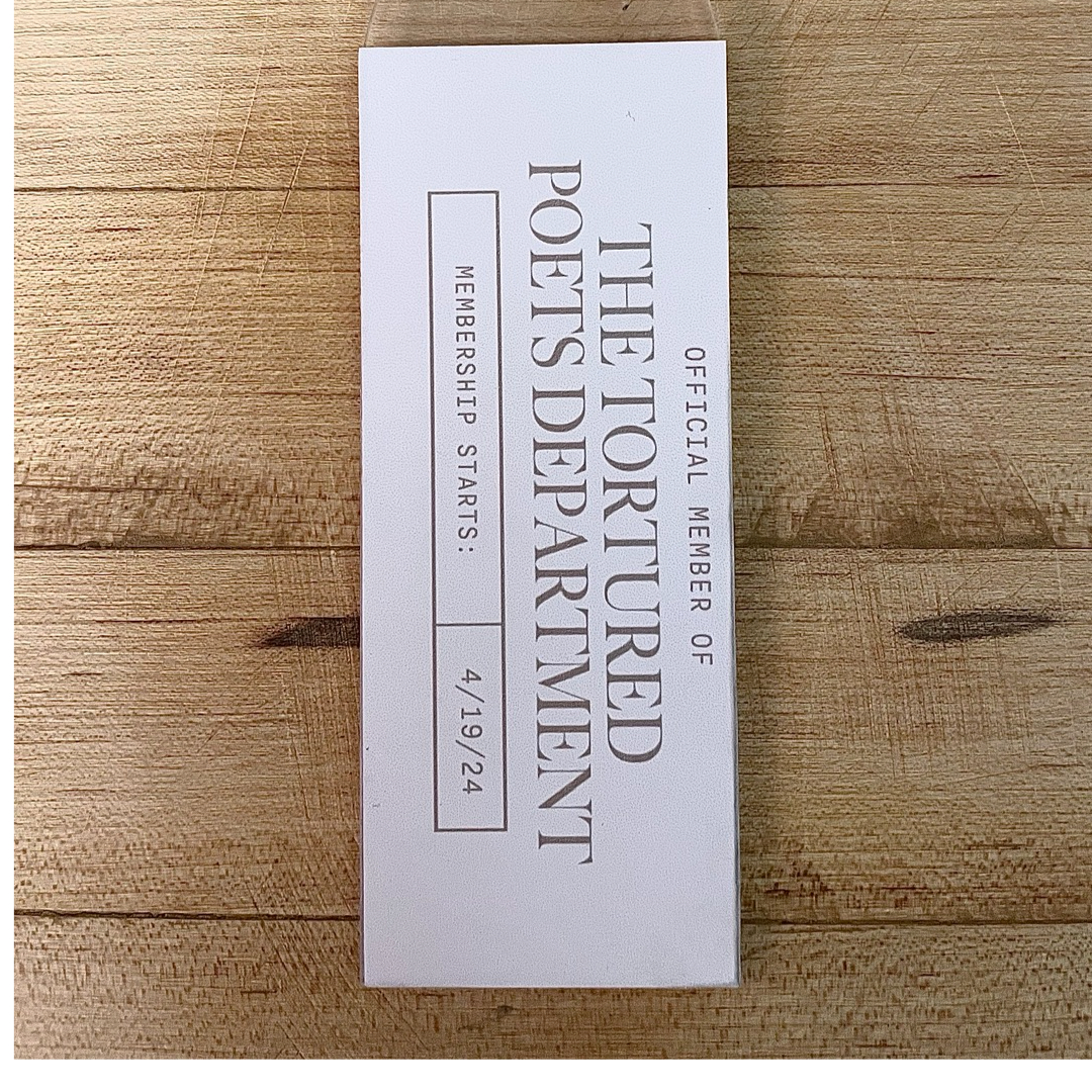 TTPD Membership Bookmark