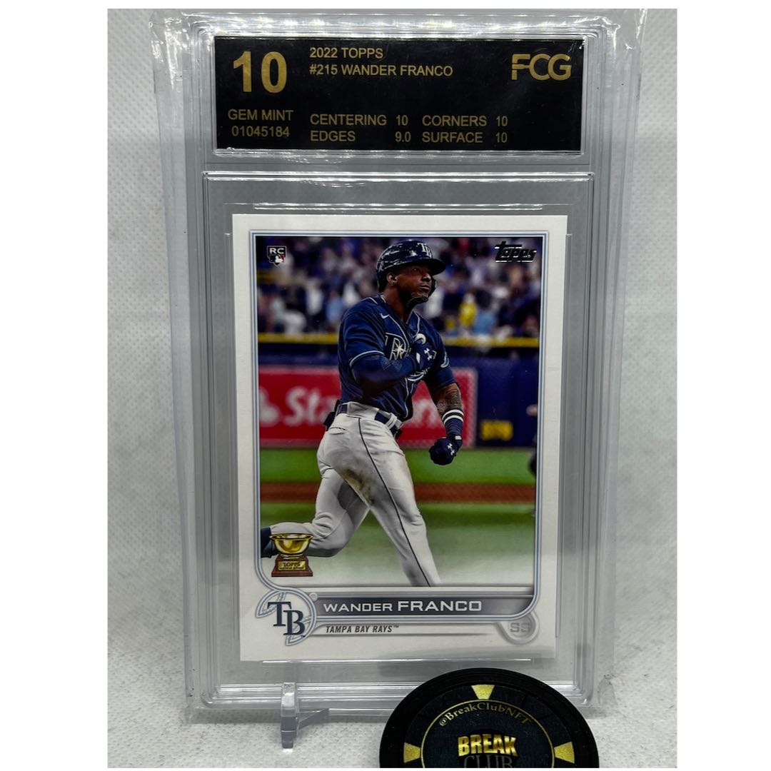 2022 Topps #215 Wander Franco RC - Tampa Bay Rays GEM MINT 10