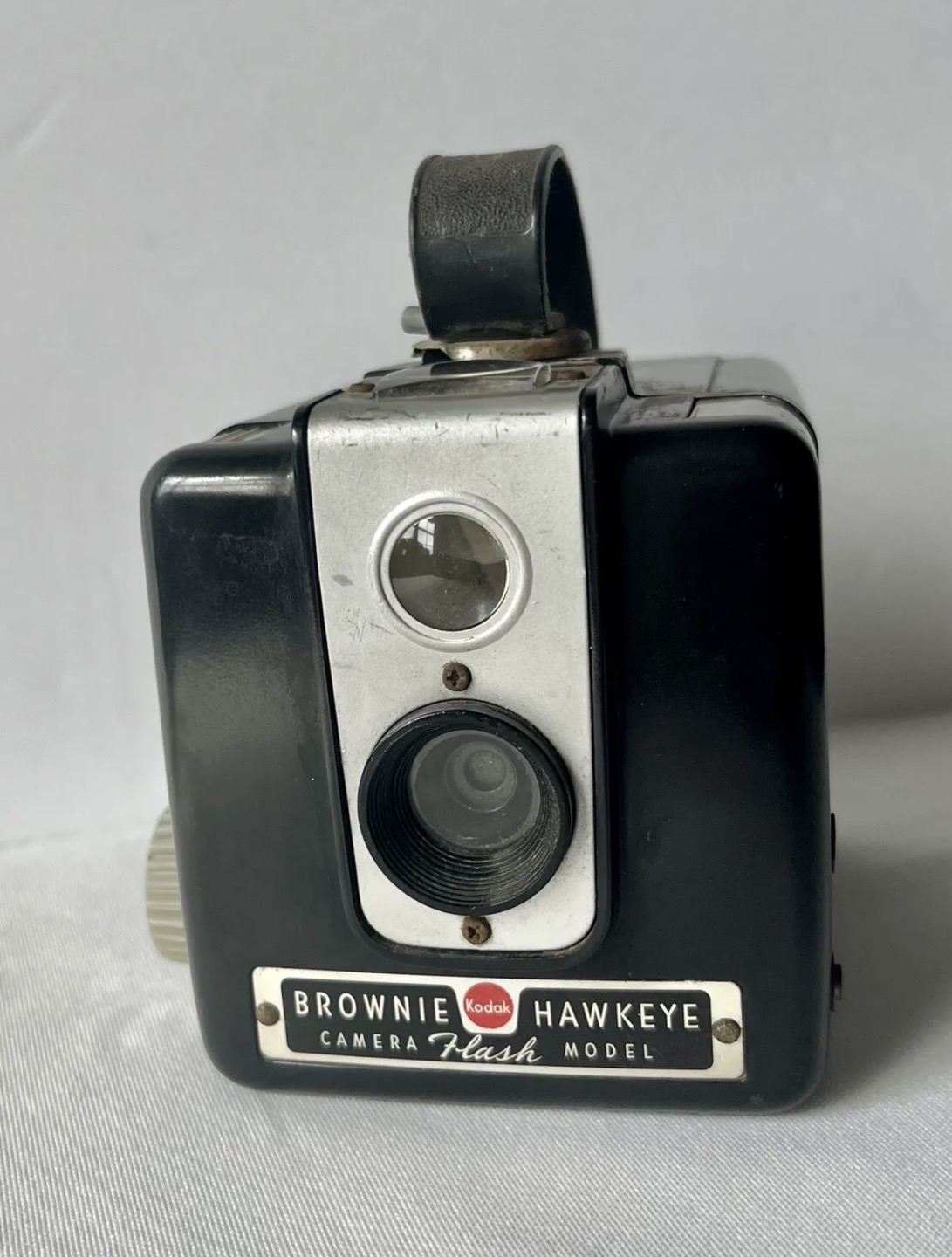 Vintage 1950's Brownie Hawkeye Flash Camera Model Box Camera