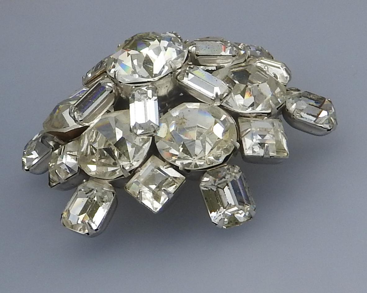 Large Rhinestone Brooch