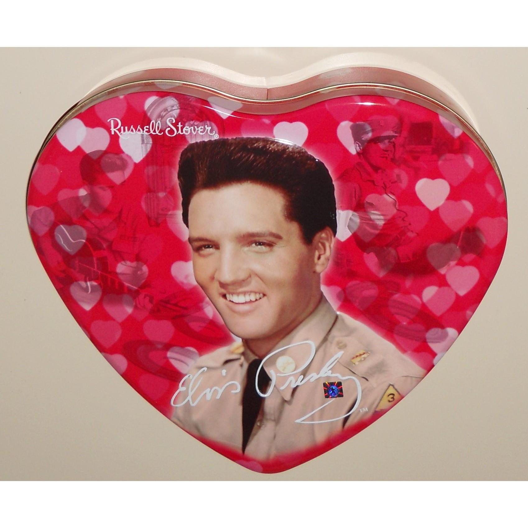 Elvis Presley Army Uniform Russell Stover Heart Shape Collector Tin ...