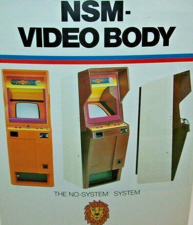 NSM Video Body Arcade FLYER Original Game Artwork Sheet Retro Gaming NSM-Lions