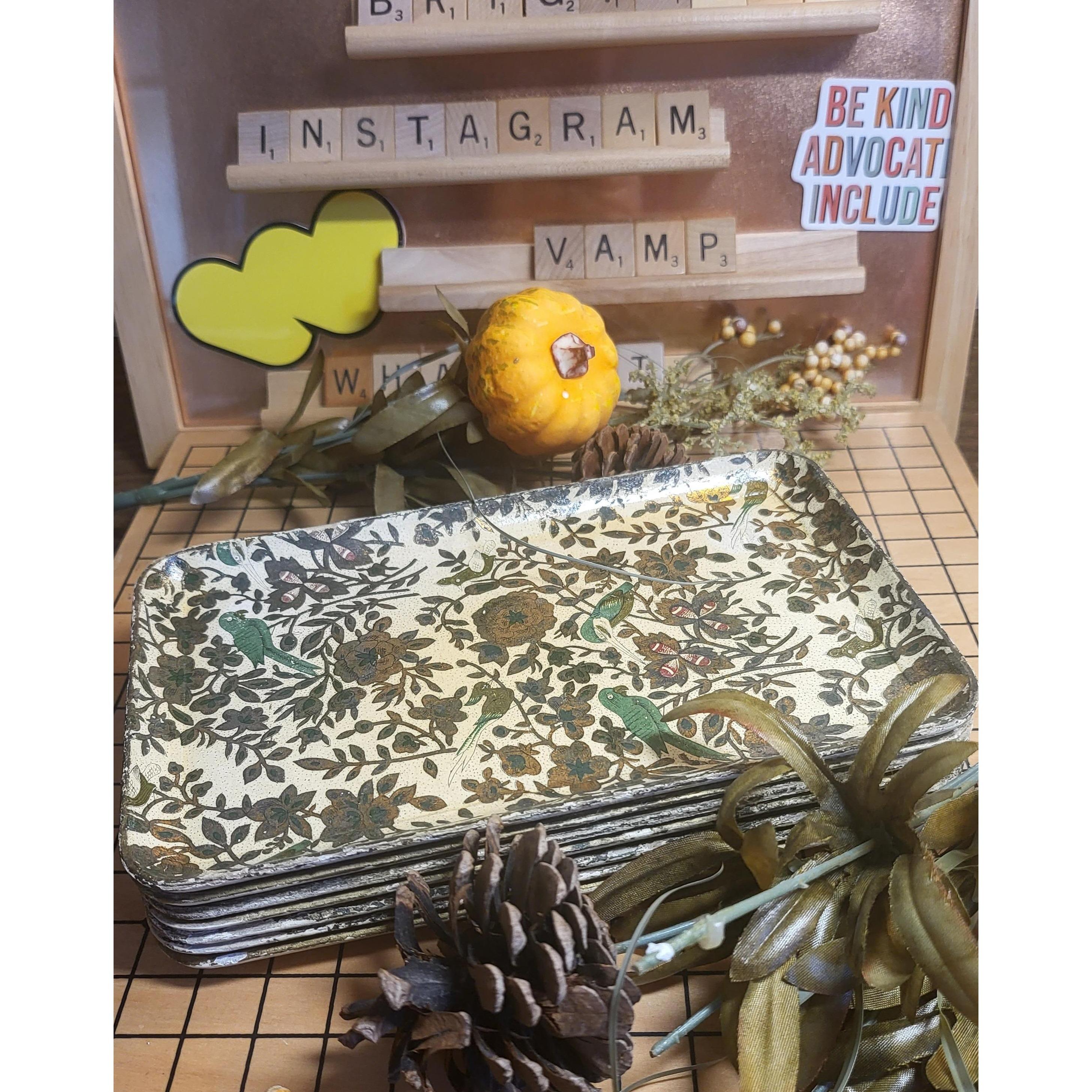 Set Of 7 Viking Imports Alcohol Proof Serving Trays