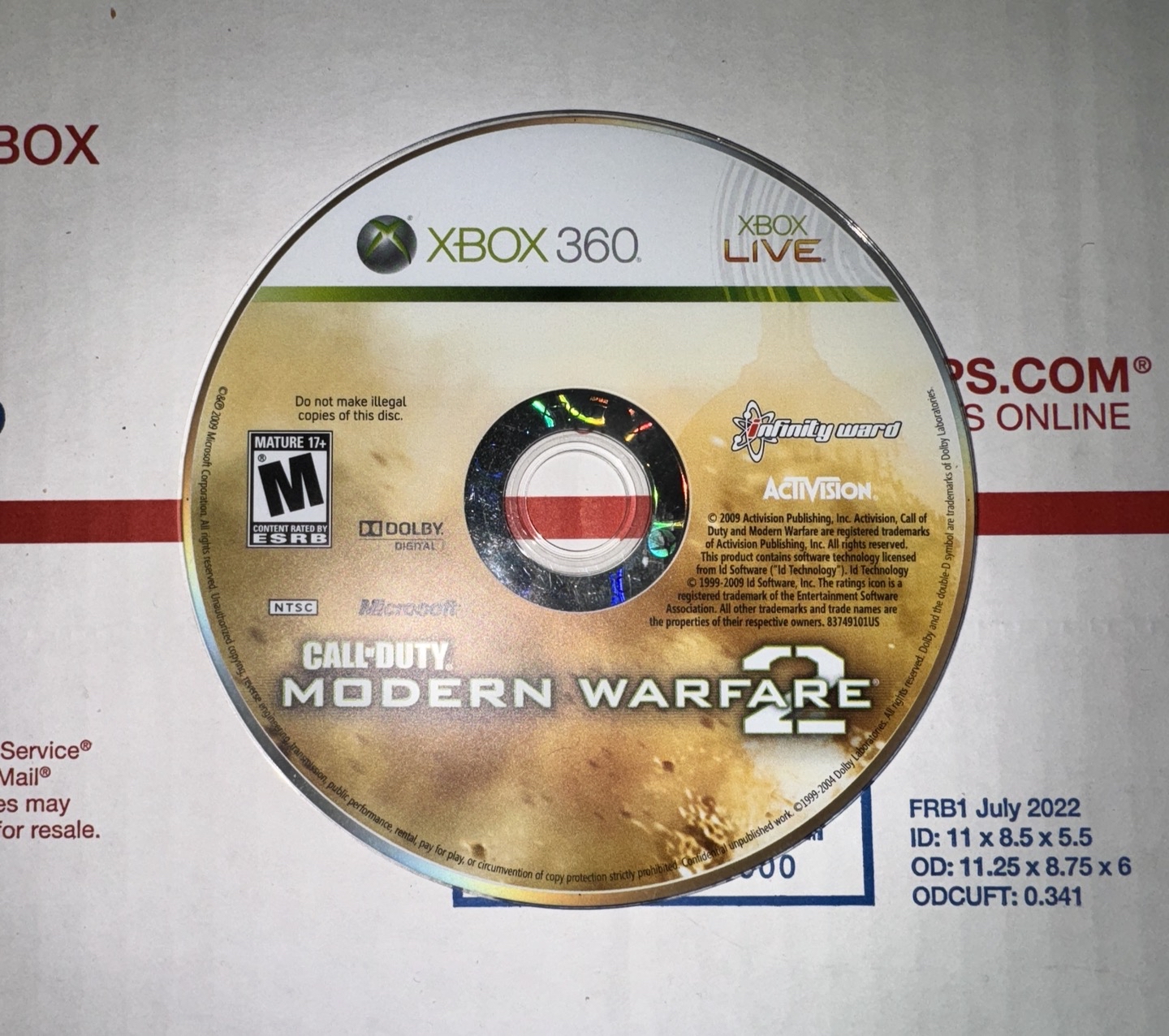Call of Duty Modern Warfare 2 (Microsoft Xbox 360) DISC ONLY