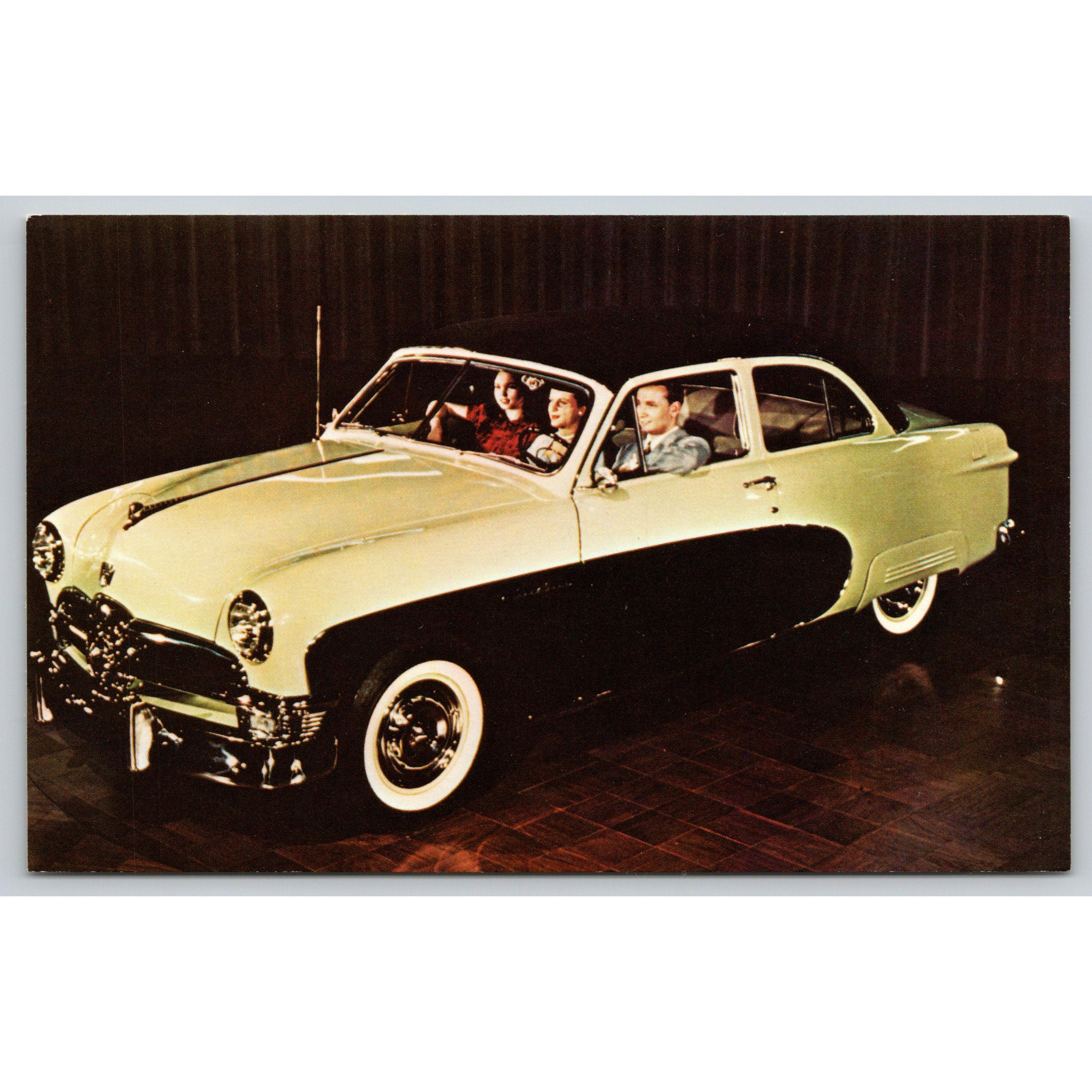 Postcard 1950 Ford Victoria Coupe Two-Tone Picture Window