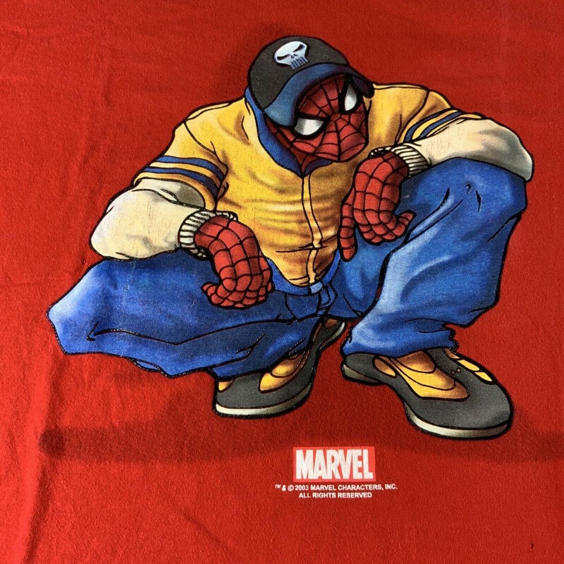 Vintage 2000s Spiderman Wearing a Punisher Hat Men’s XL T Shirt Delta ...
