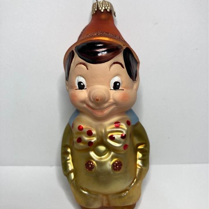 Vintage Pinocchio Glass Ornament