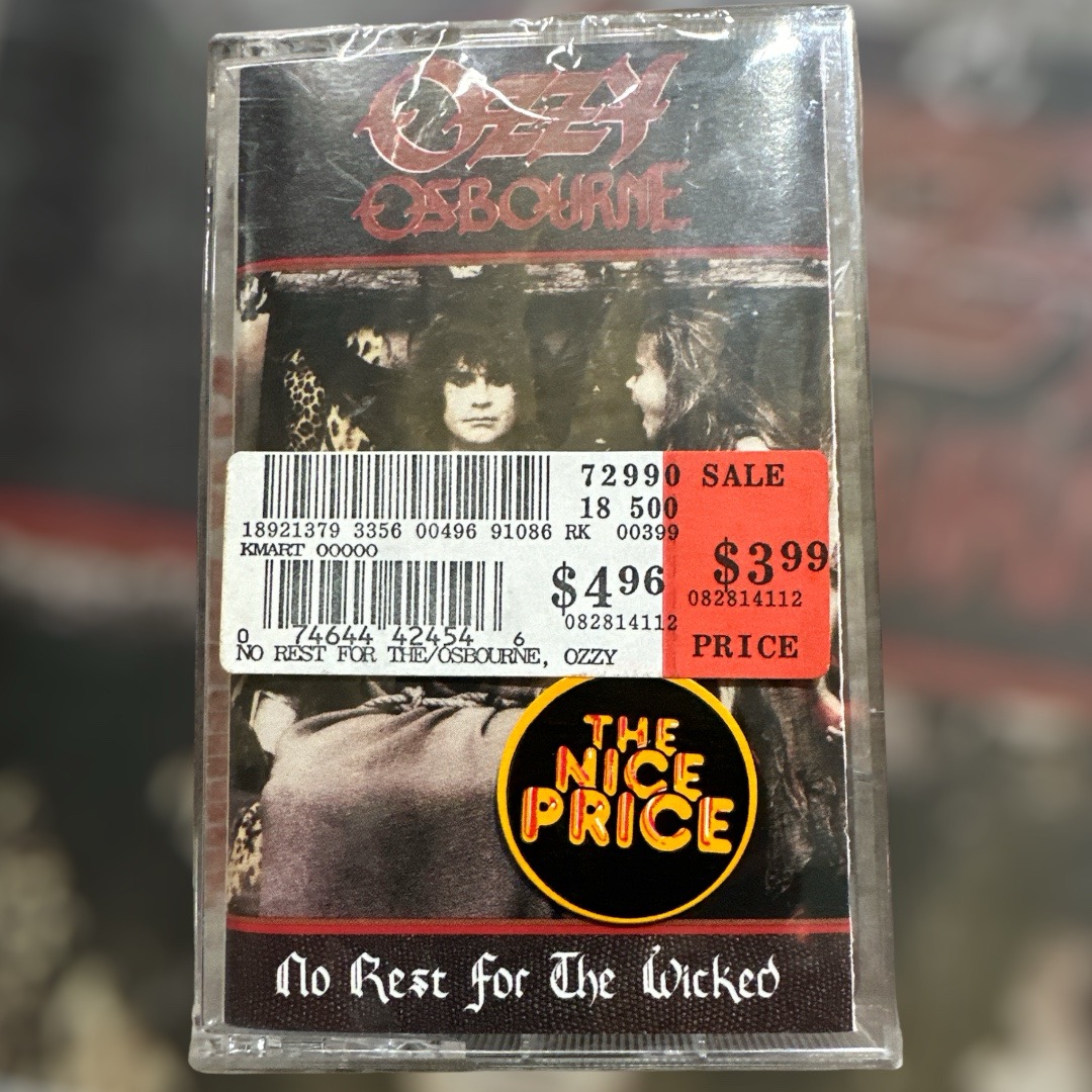 Sealed 1988 Ozzy Osbourne “No Rest For The Wicked” Cassette CBS Records ...
