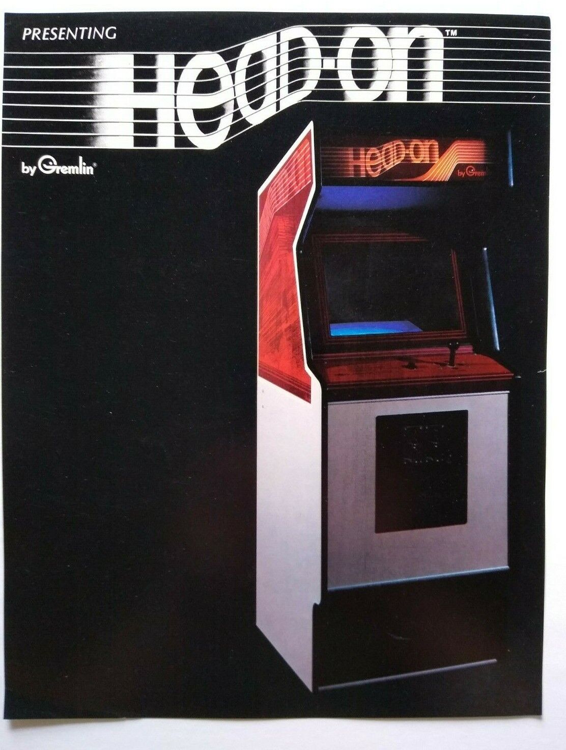 Head On Arcade FLYER Original 1979 Video Game Vintage Retro Promo Artwork