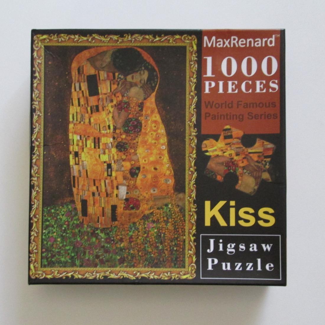 Max Renard Famous Painting Series 1000 Jigsaw Puzzle The Kiss Gustav Klimt
