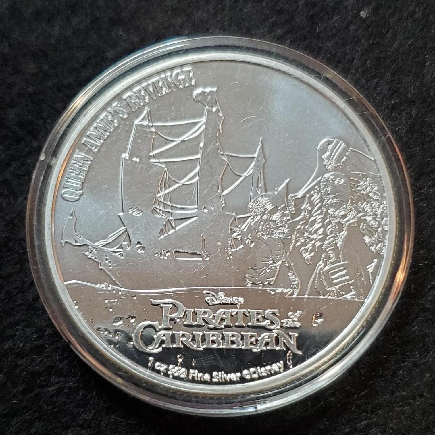 1 Oz SILVER Pirates Of The Caribbean