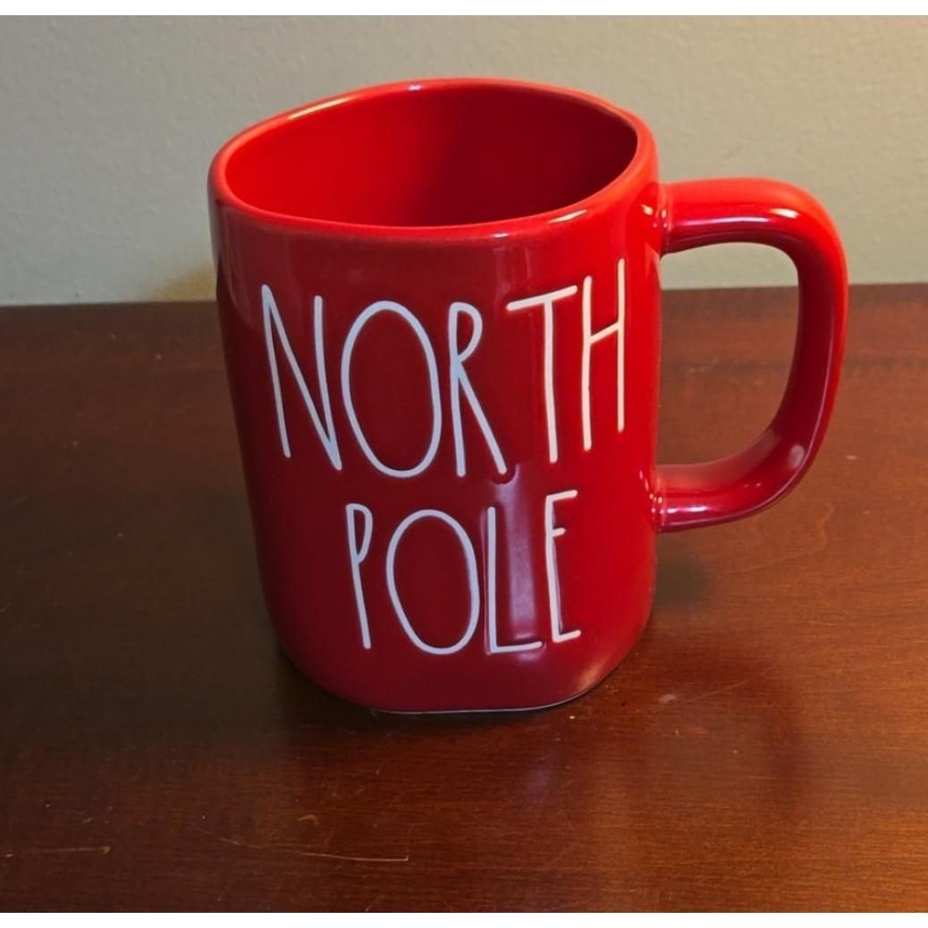 Rae Dunn Red NORTH POLE Coffee Mug