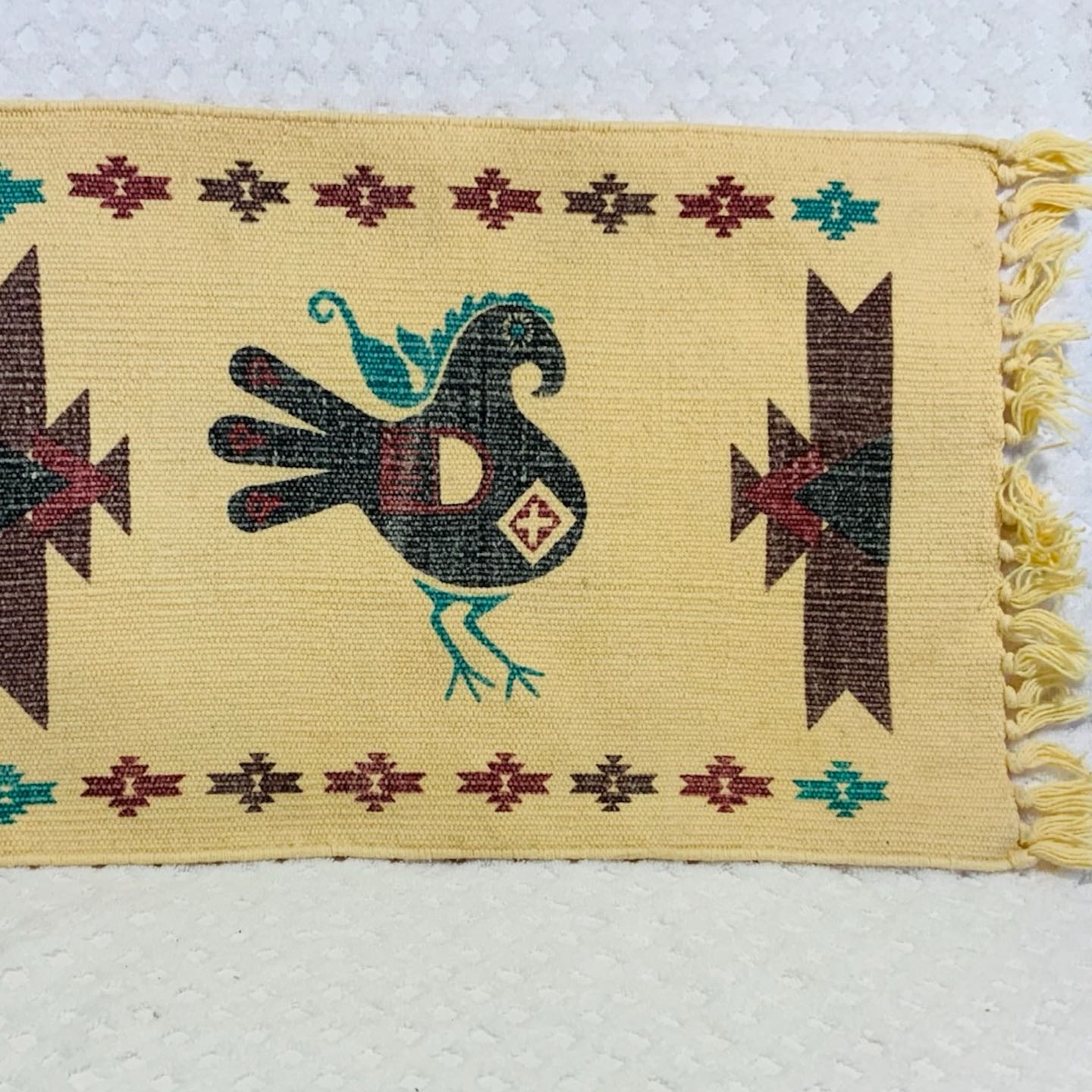 Vintage El Paso Saddle Co 100% Cotton Roadrunner Southwest Native ...