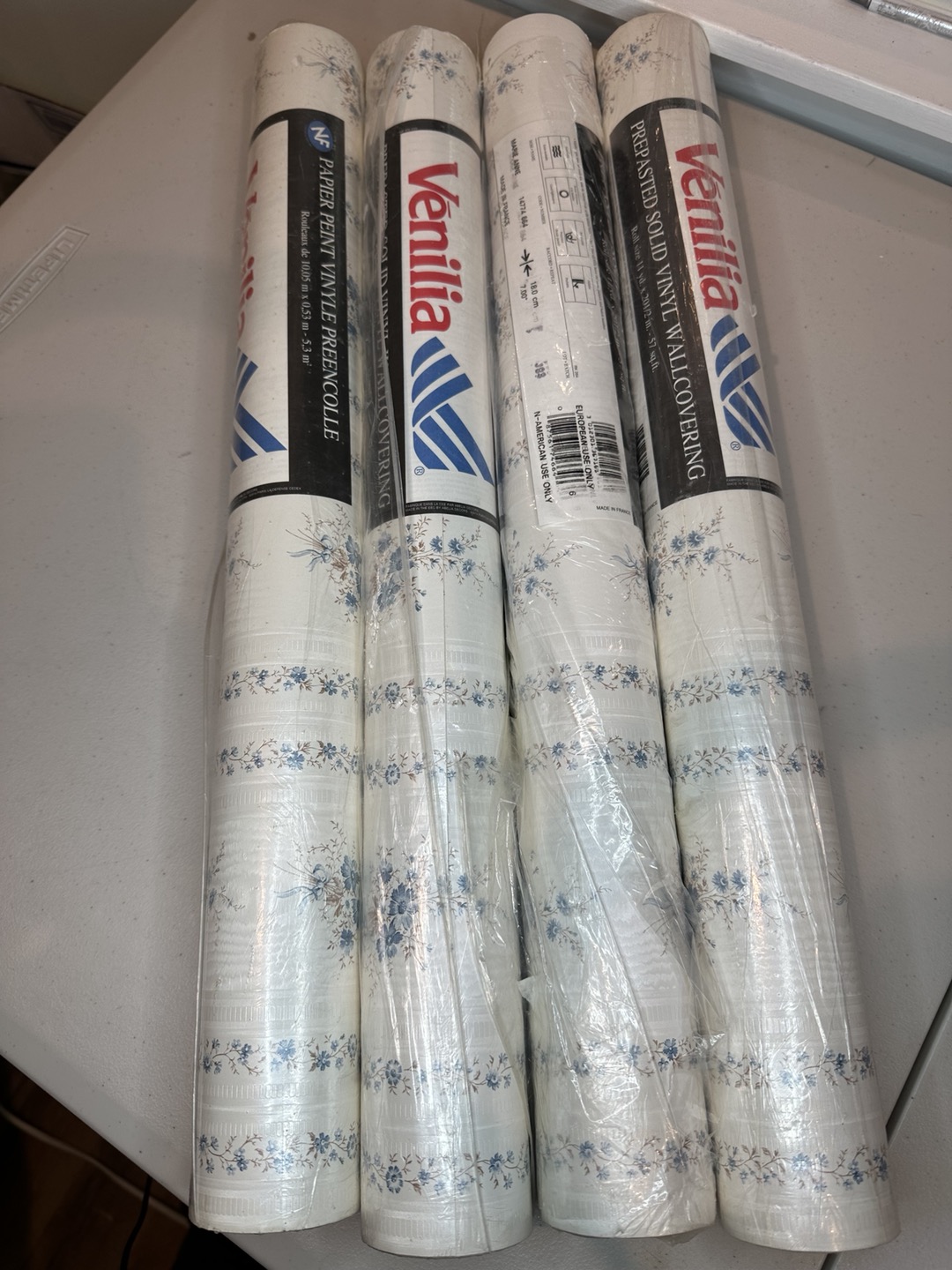 4 Rolls Venilia PrePasted Vinyl Wallcovering Wallpaper Cottagecore ...