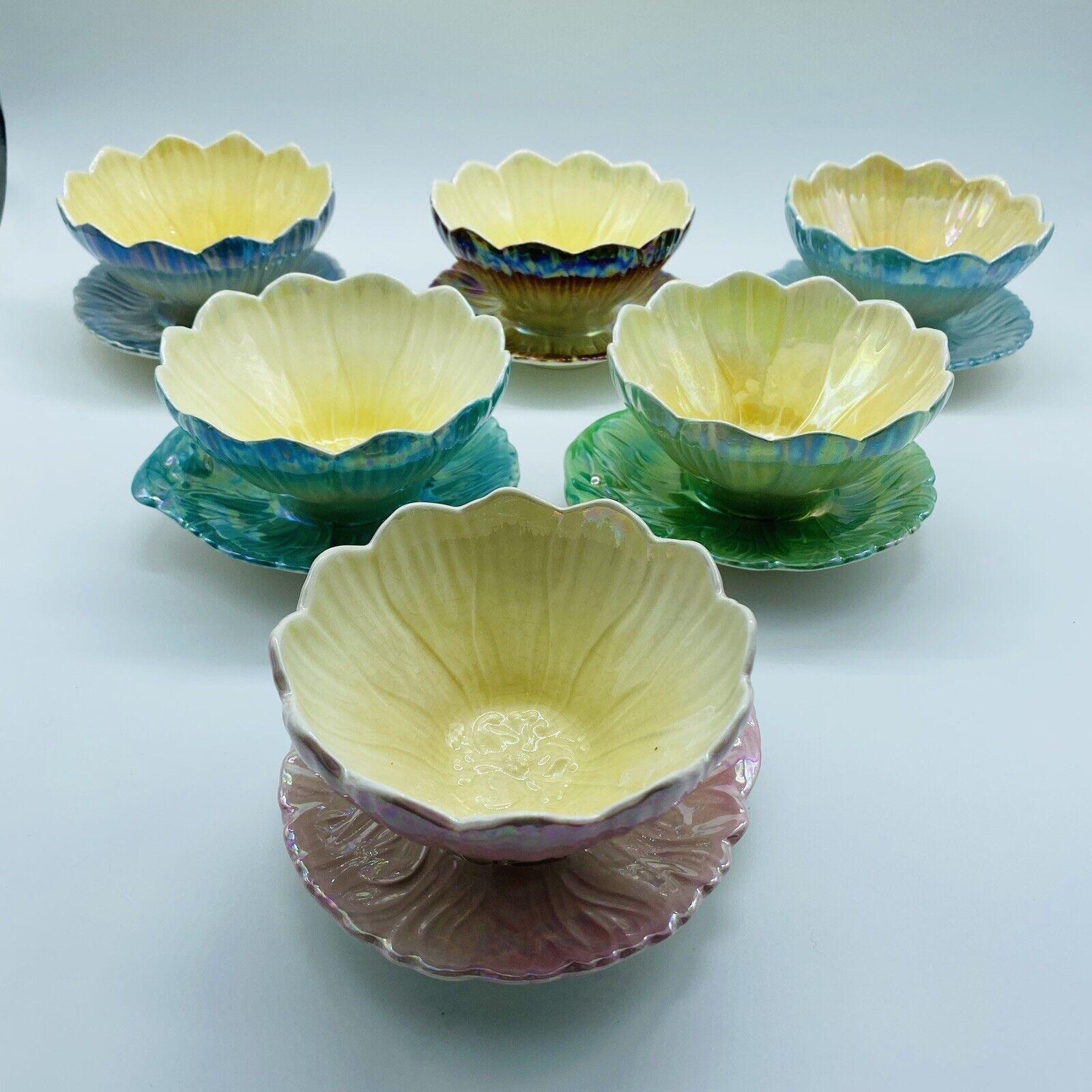 Royal Winton Grimwades Pastel Lotus Lustre Fruit Bowls Set of Six ...