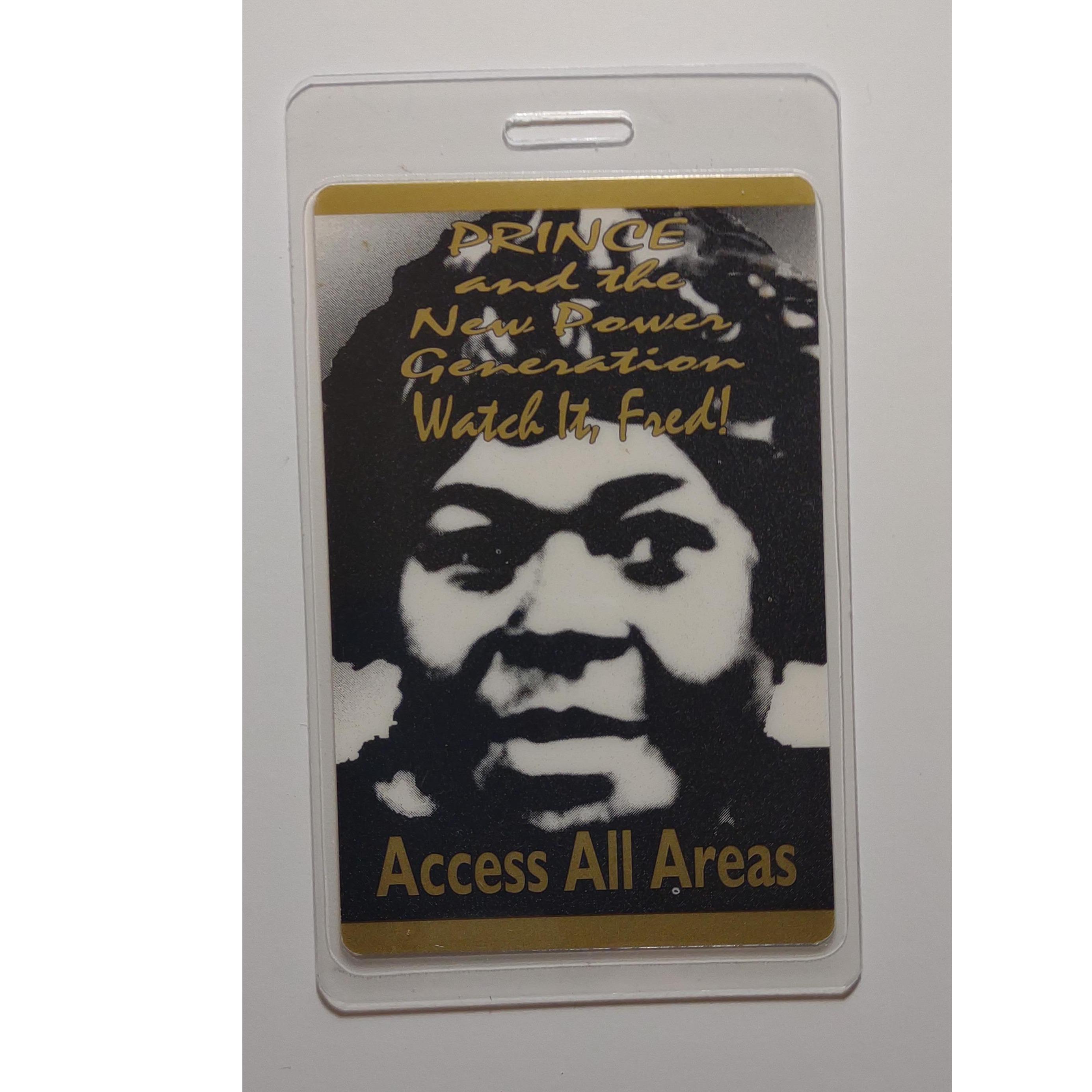 Prince And The New Power Generation UNUSED Backstage Pass Original 1992 ...