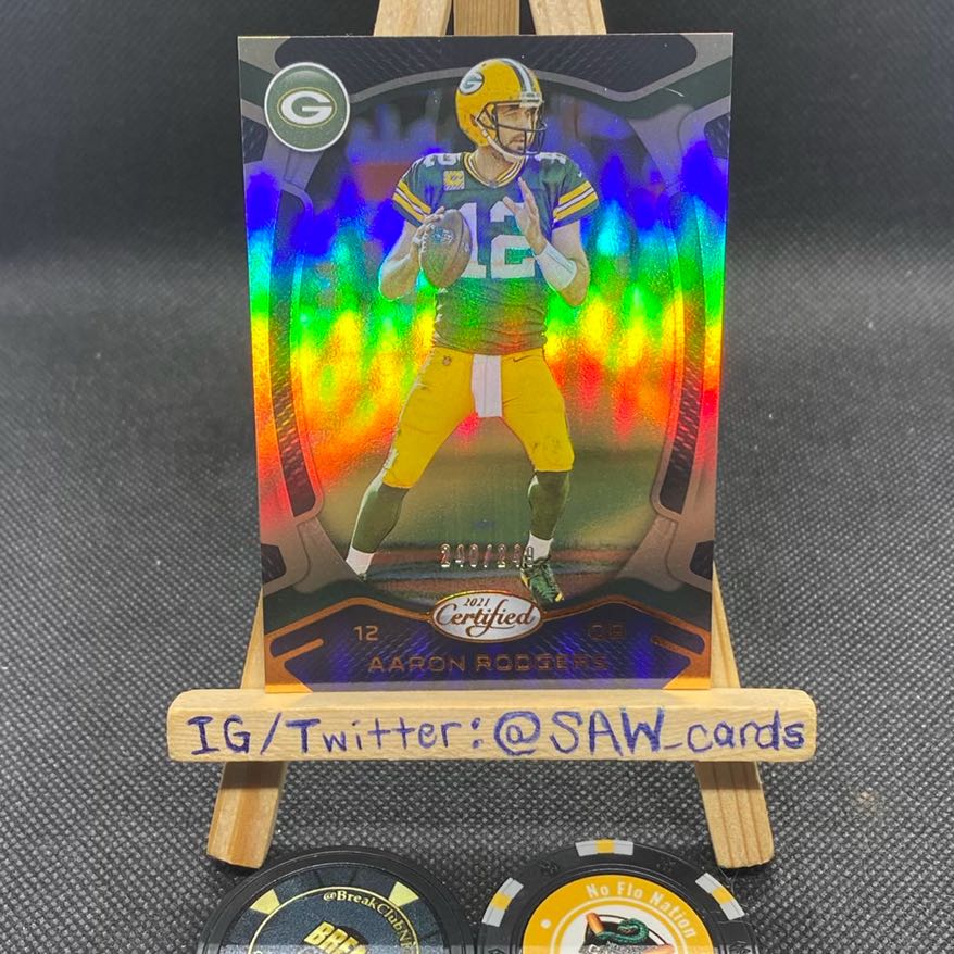 Aaron Rodgers 2021 Certified Bronze /349 Green Bay Packers