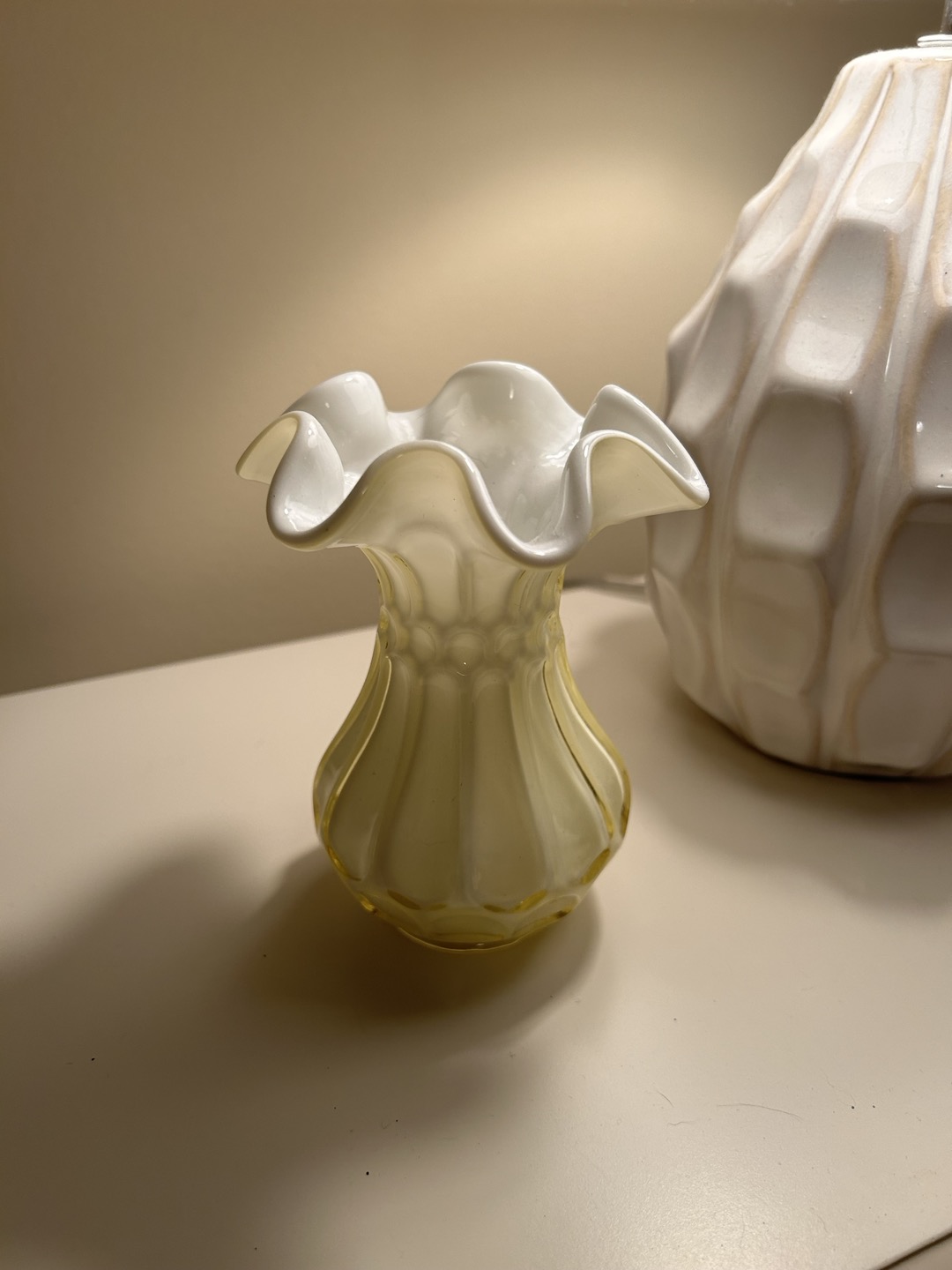 Fenton Case Ruffle Vase