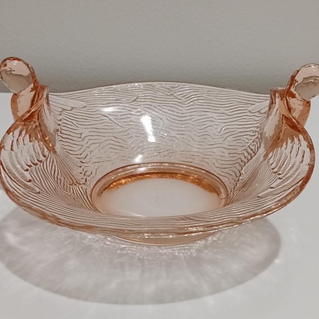 Vintage Pink Depression Glass Dish