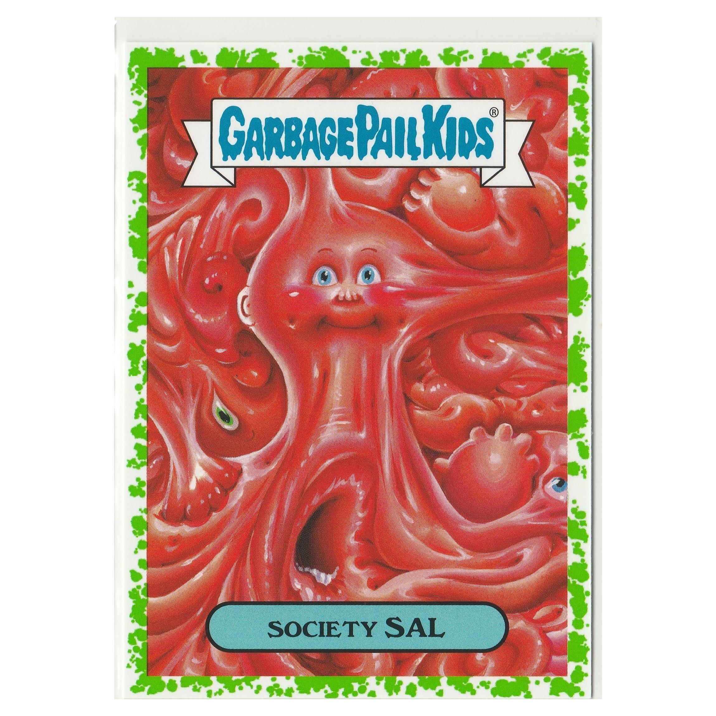 Garbage Pail Kids Society Sal Cult Horror Sticker #15b of 20 Green Puke ...