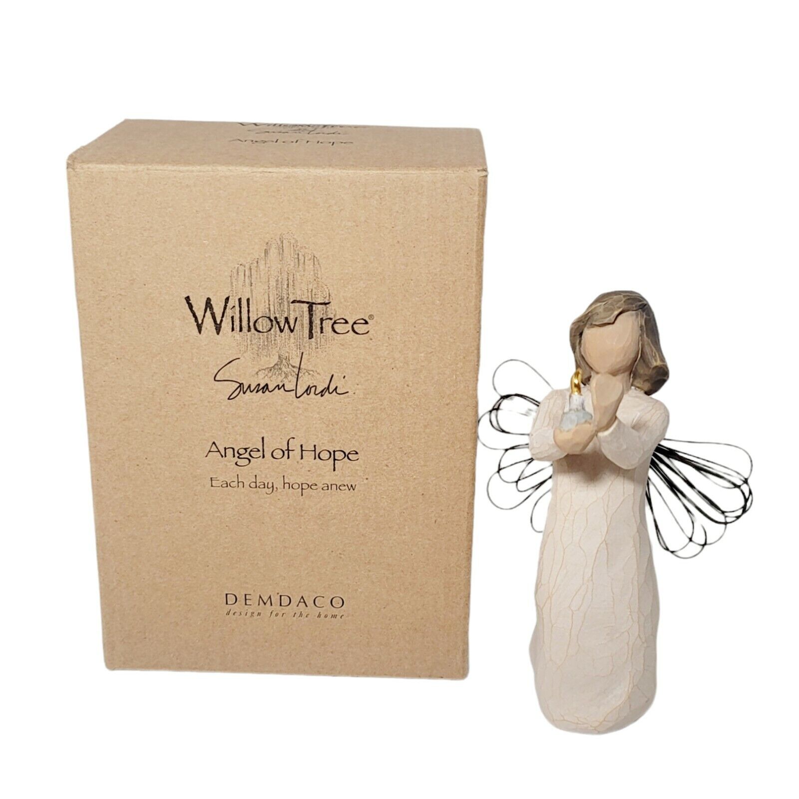 Willow Tree Figure Susan Lordi Angel Of Hope Each Day, Hope Anew #26235 ...