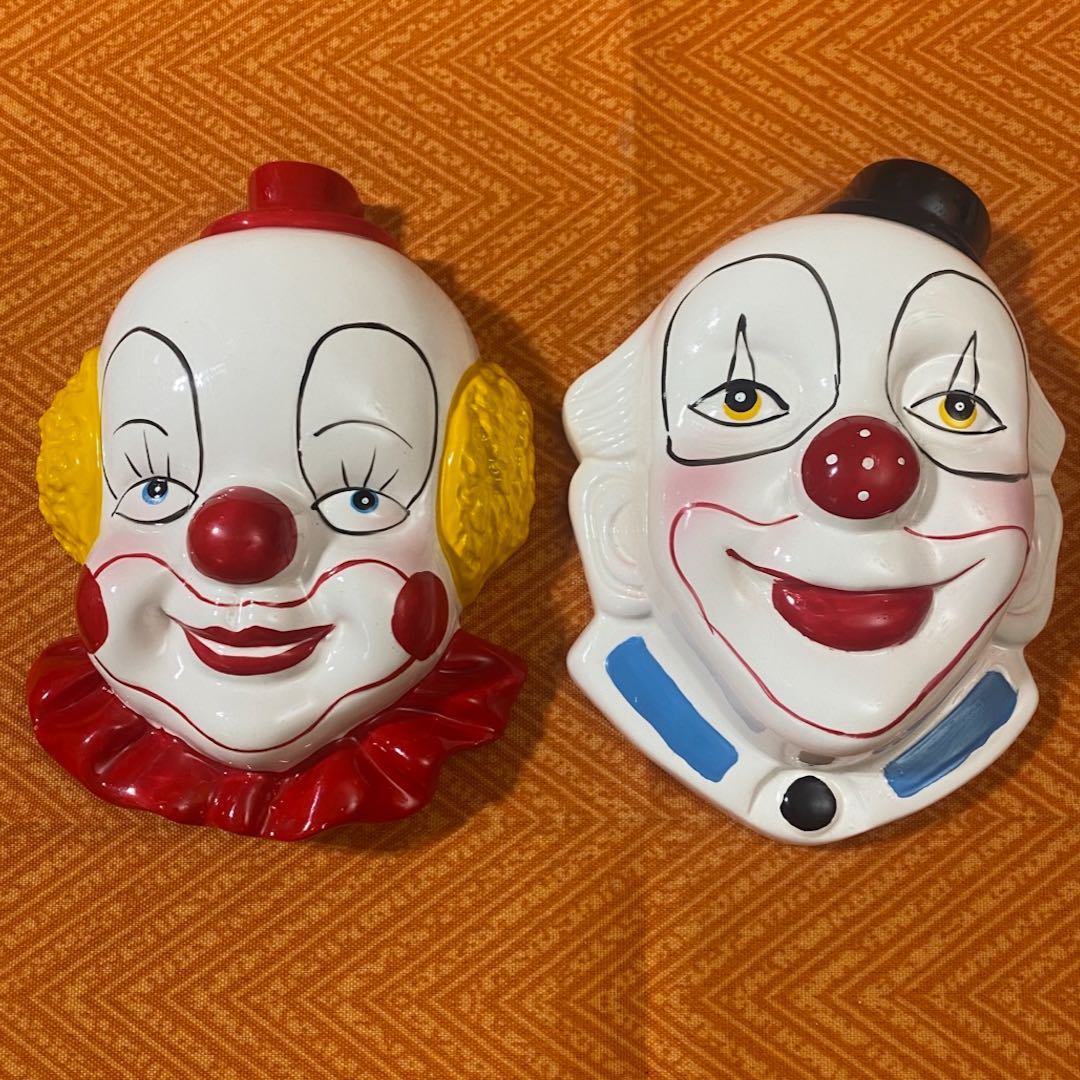 Ceramic Clown Wall Decor Set