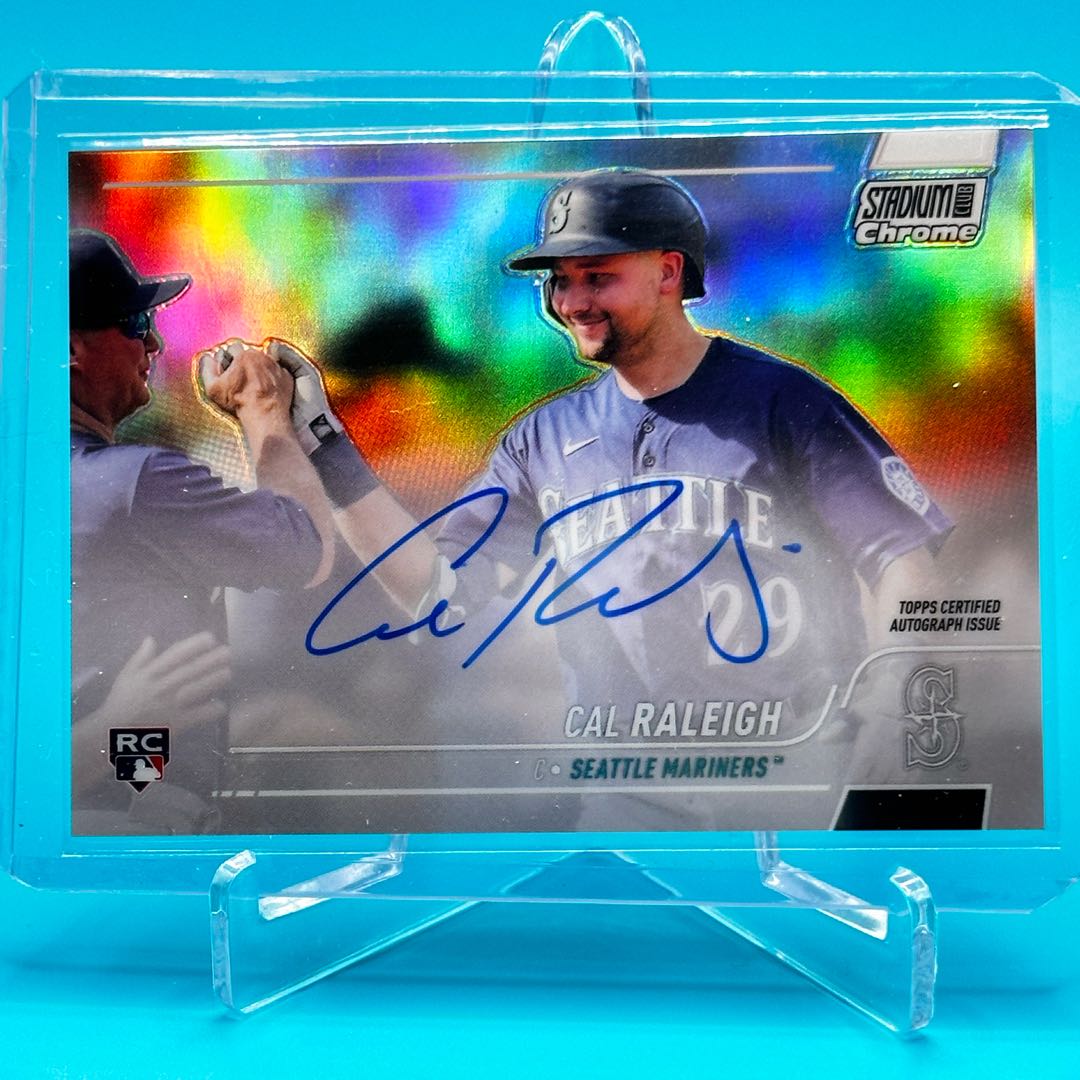 2022 Stadium Club Chrome Cal Raleigh RC Auto